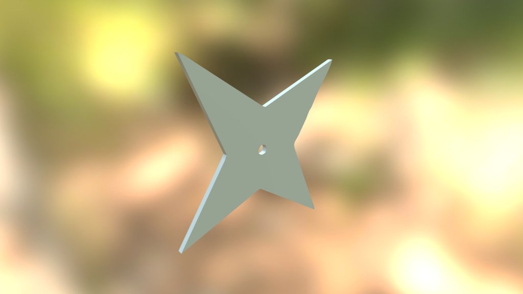 Ninja Star - 3D model by rsnow115 [06d2fa5] - Sketchfab