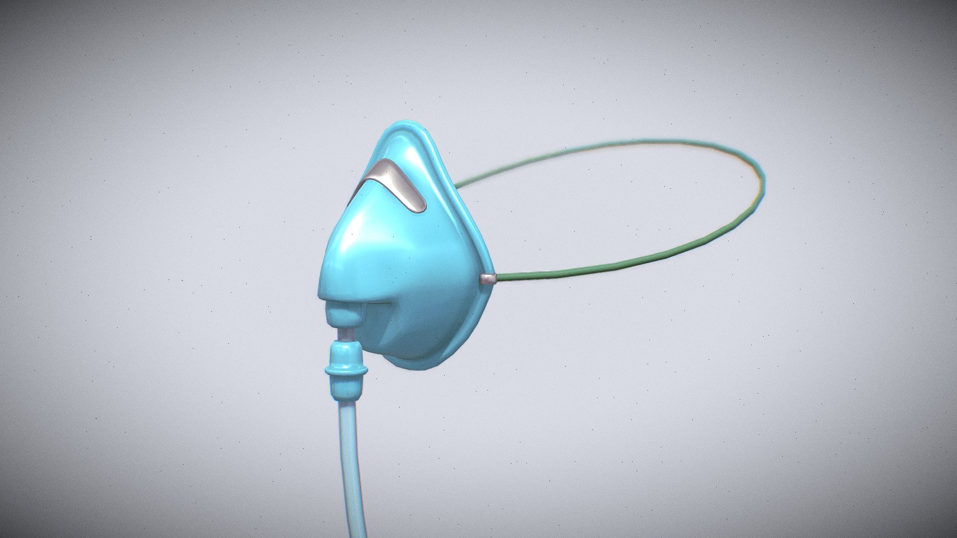 Stylized Low Poly 3D Oxygen Face Mask - Download Free 3D model by Danil ...
