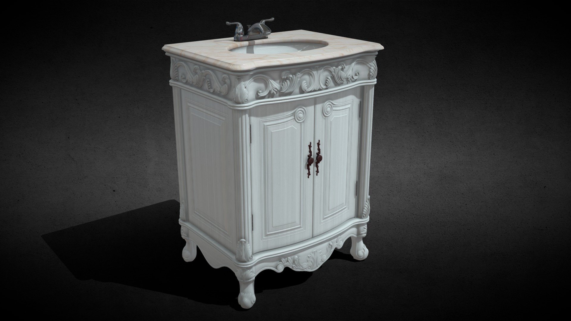 Single Bathroom Vanity Set - Buy Royalty Free 3D model by Sunny ...