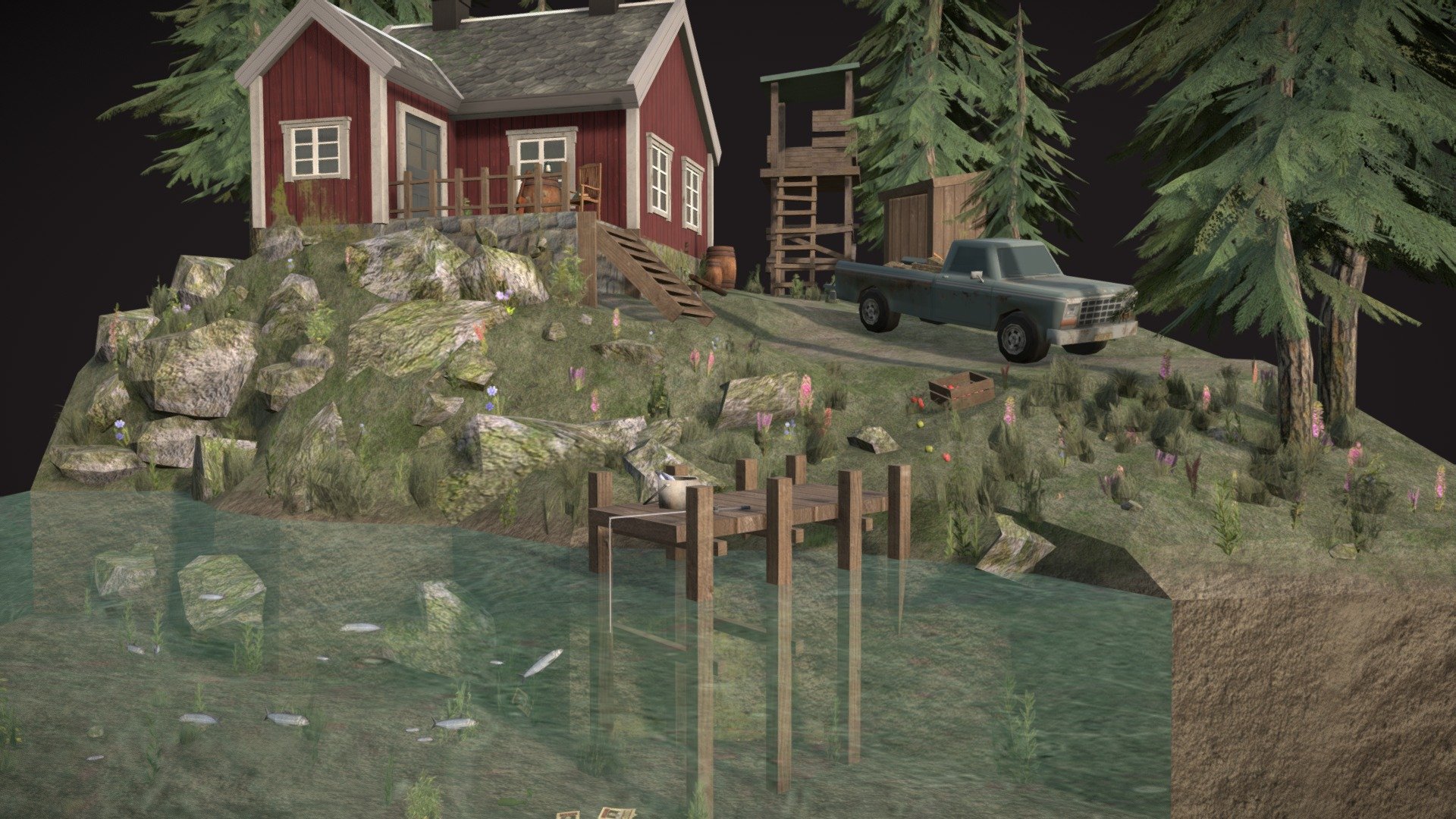 DAE Diorama - Forest Loner - 3D model by Avin Jafarinejad ...