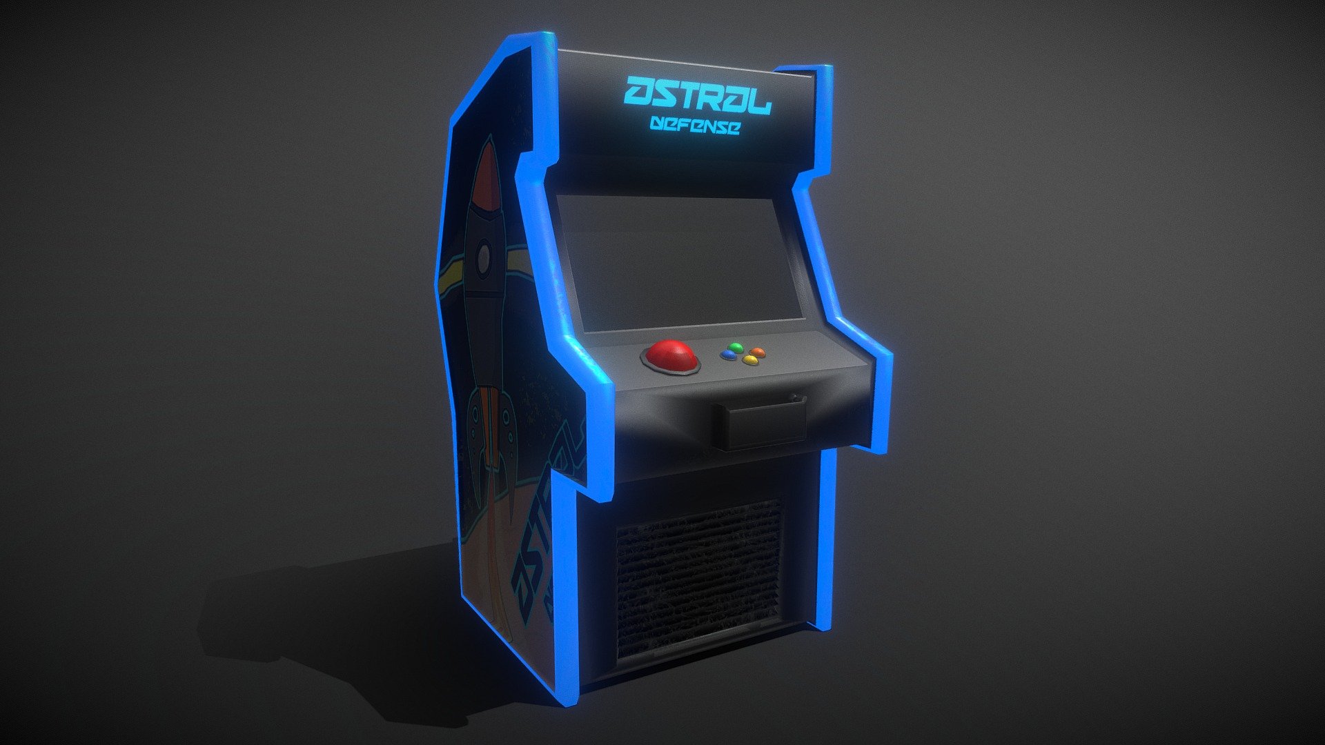 Arcade Machine - 3D model by Josh Moulding (@ForgottenLegacy) [06dbe3b ...