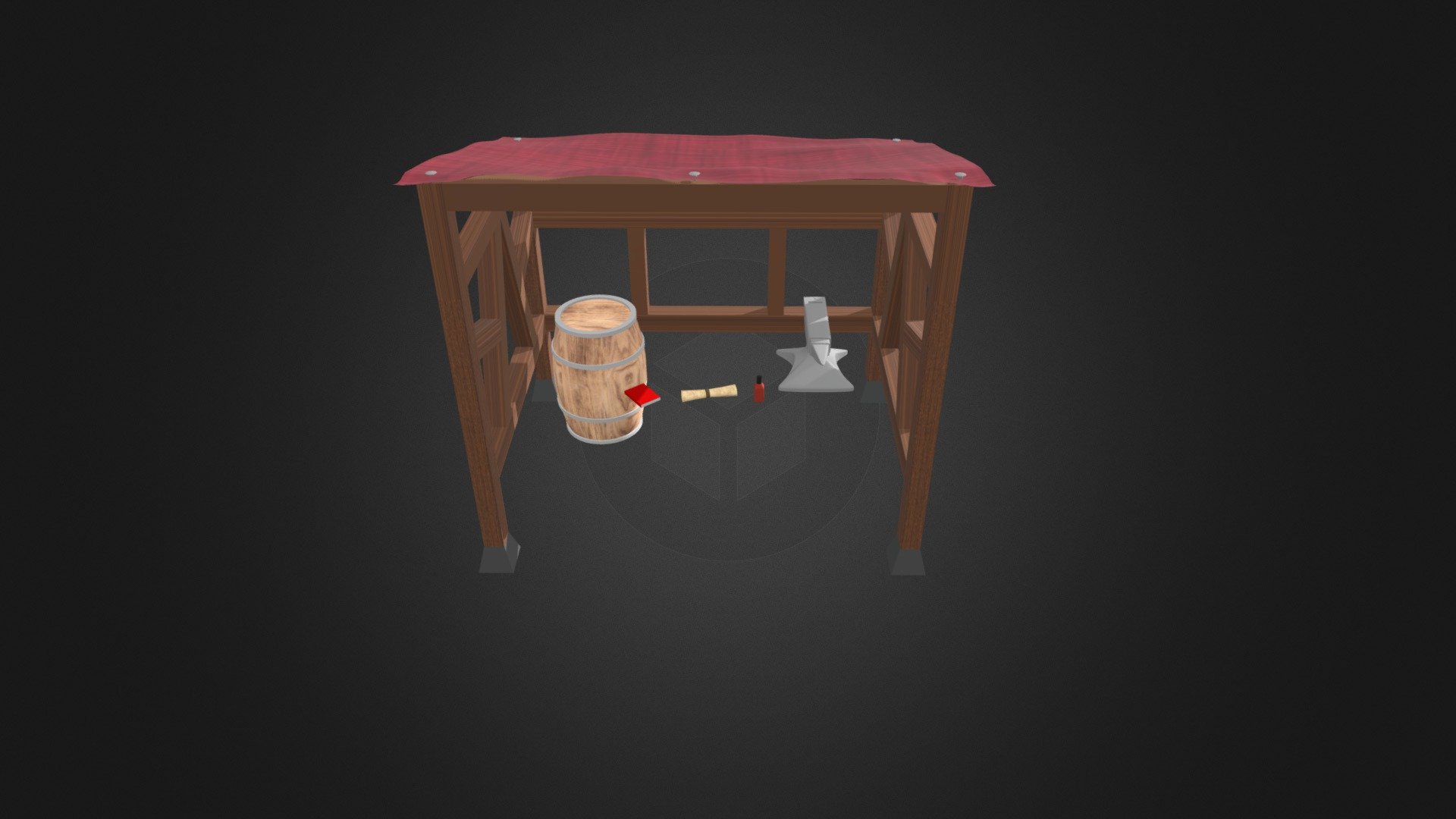 medieval market props - Download Free 3D model by Alm1ckk [06dfc9e ...