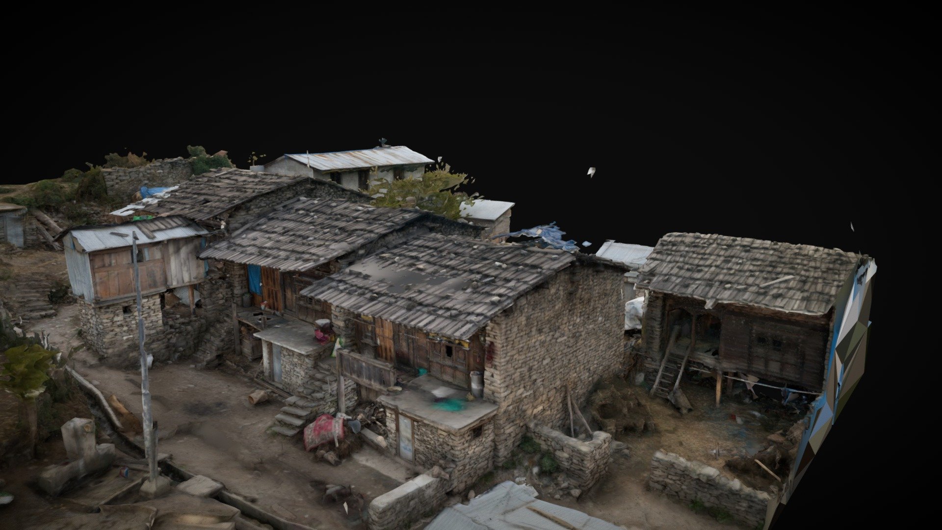 Gatlang photogrammetry - 3D model by ujjwal.maskey [06e018c] - Sketchfab