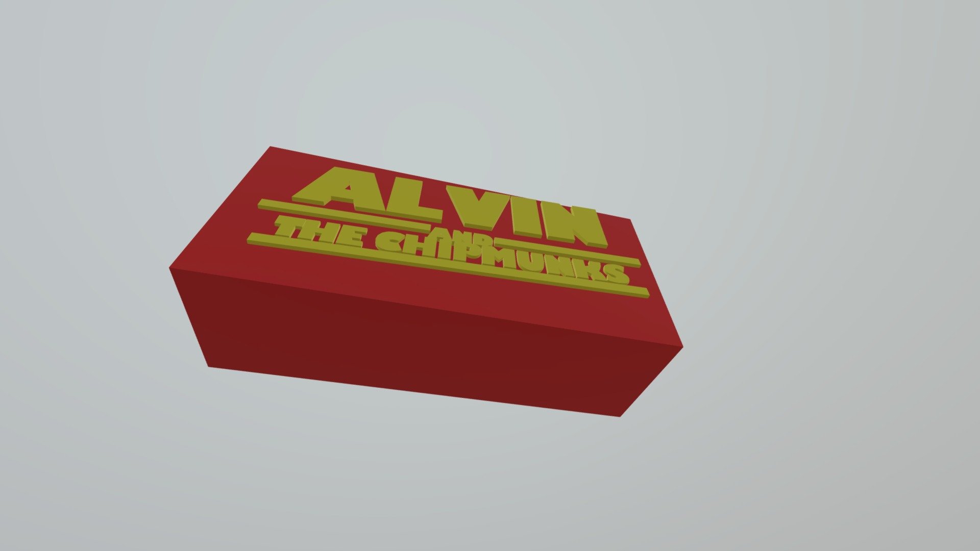 Alvin The And Chipmunks Logo 3d - Download Free 3D model by ...