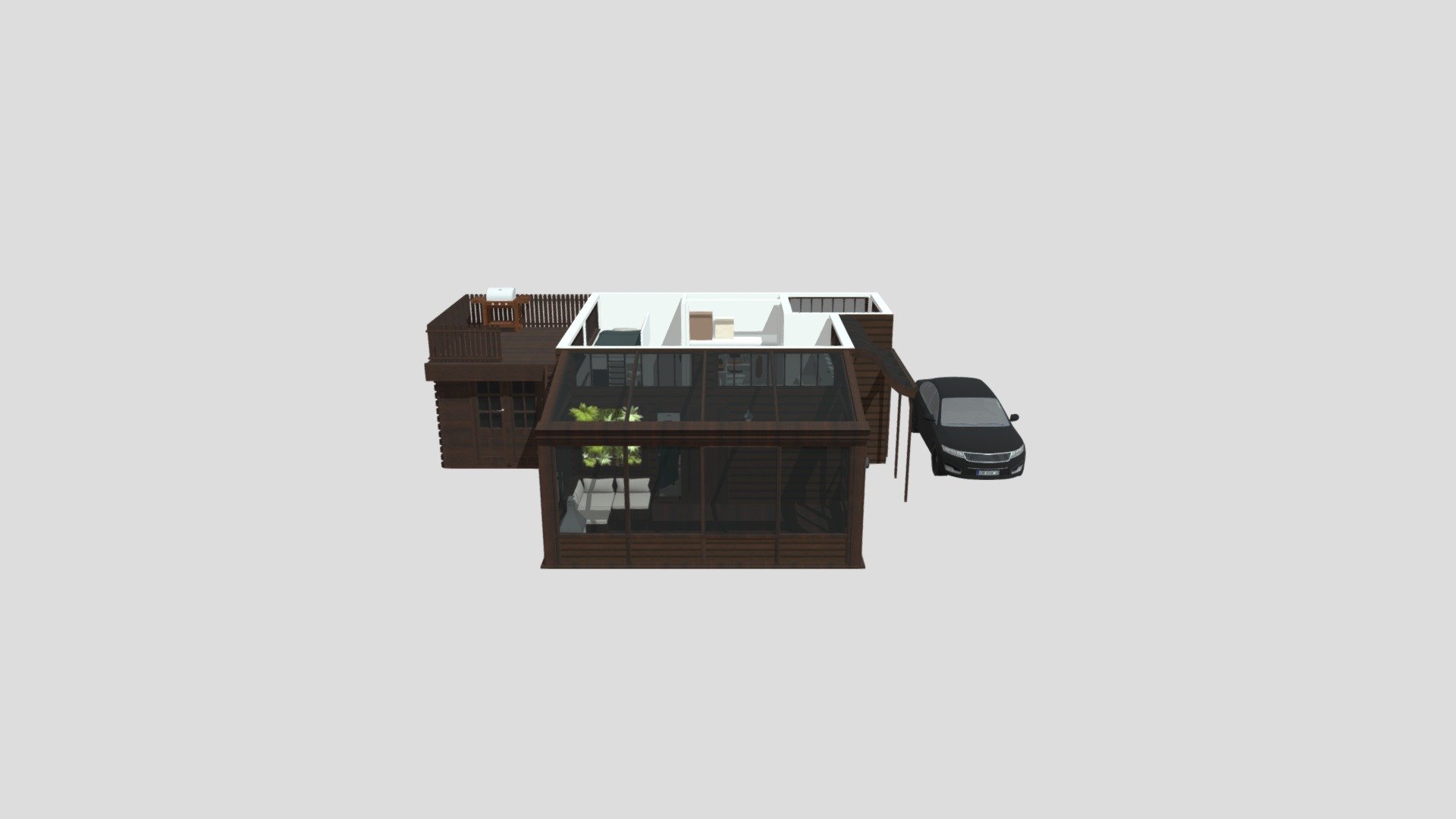 Micro home cube 2 - Download Free 3D model by Home Design 3D (@homedesign3d) [06e5091] - Sketchfab