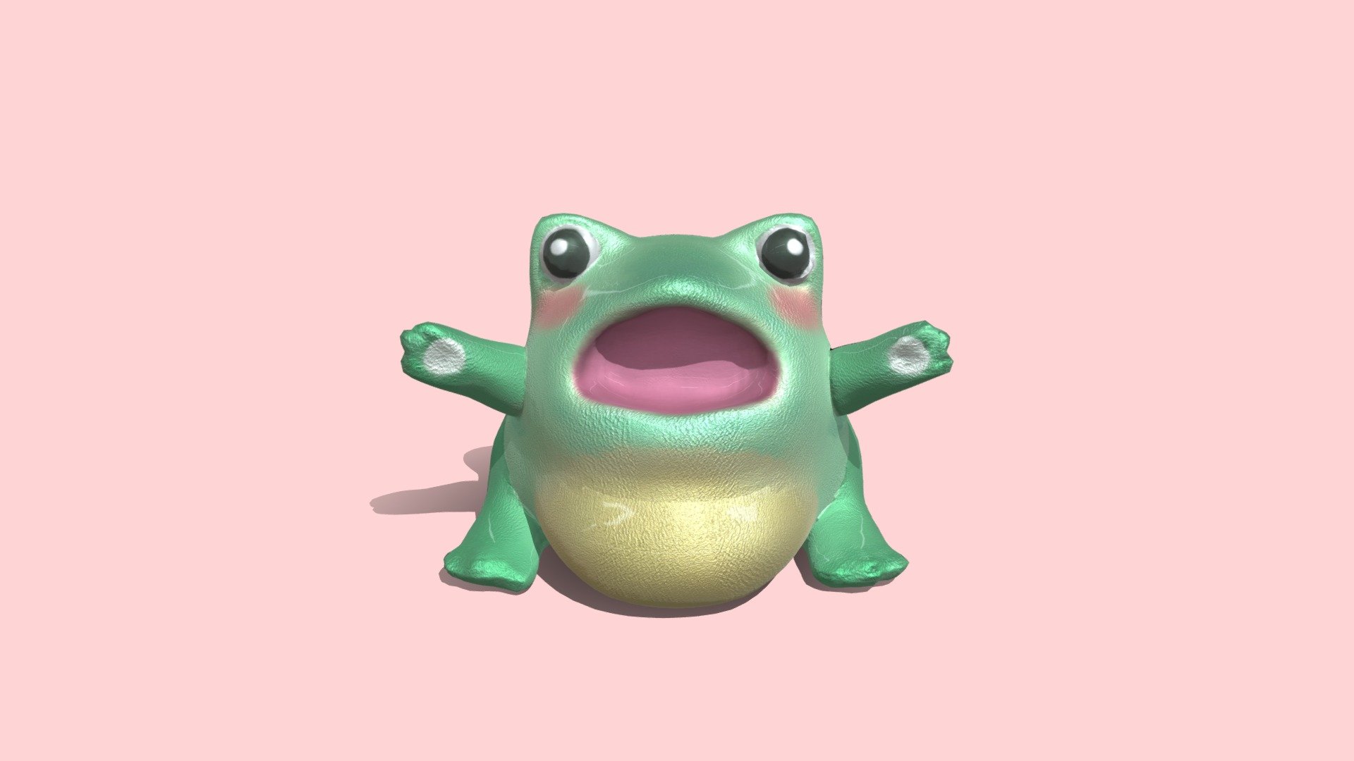 100804106 Cute Frog - 3D model by 100804106 [06e5183] - Sketchfab