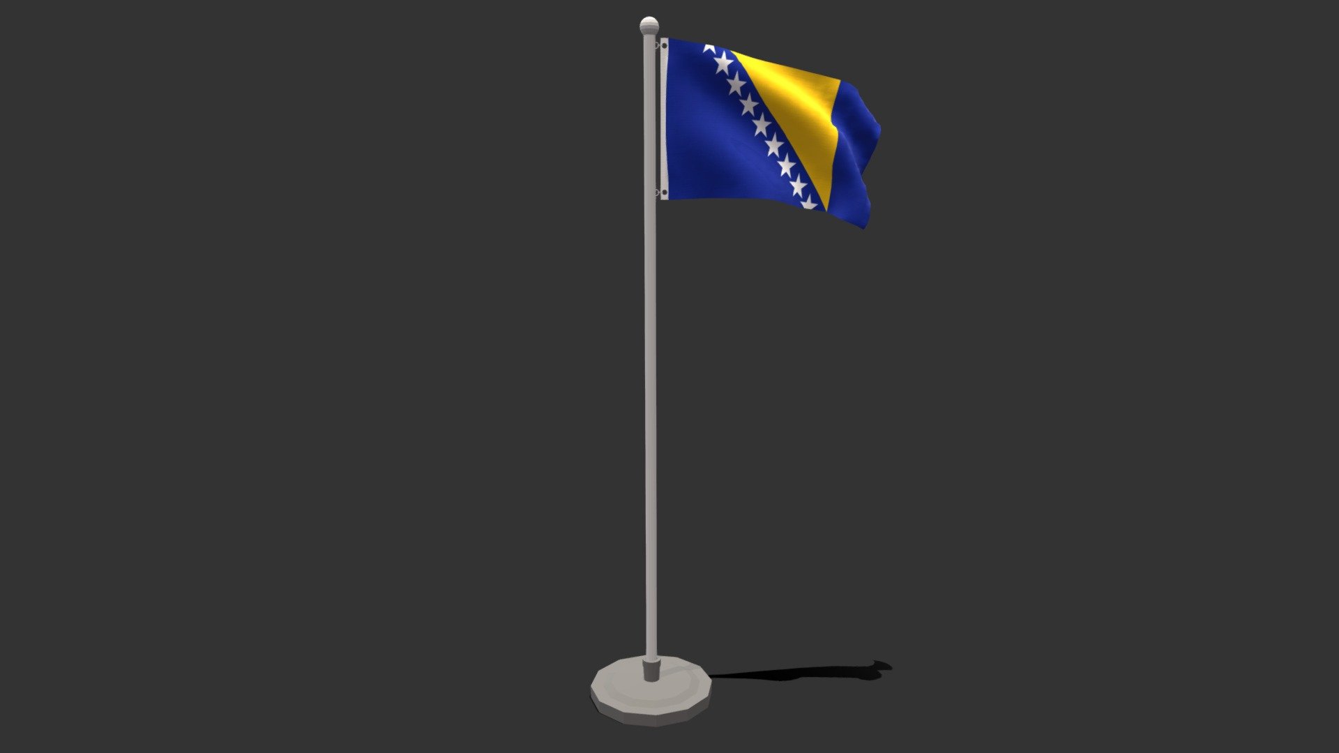 Seamless Animated Bosnia and Herzegovina Flag - Buy Royalty Free 3D ...