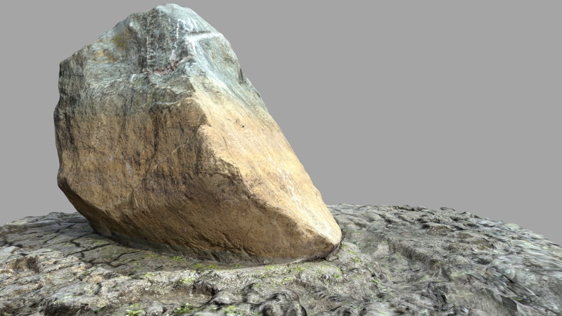 Boulder in Mud - 3D model by unfeatheredAnimation [06ec407] - Sketchfab