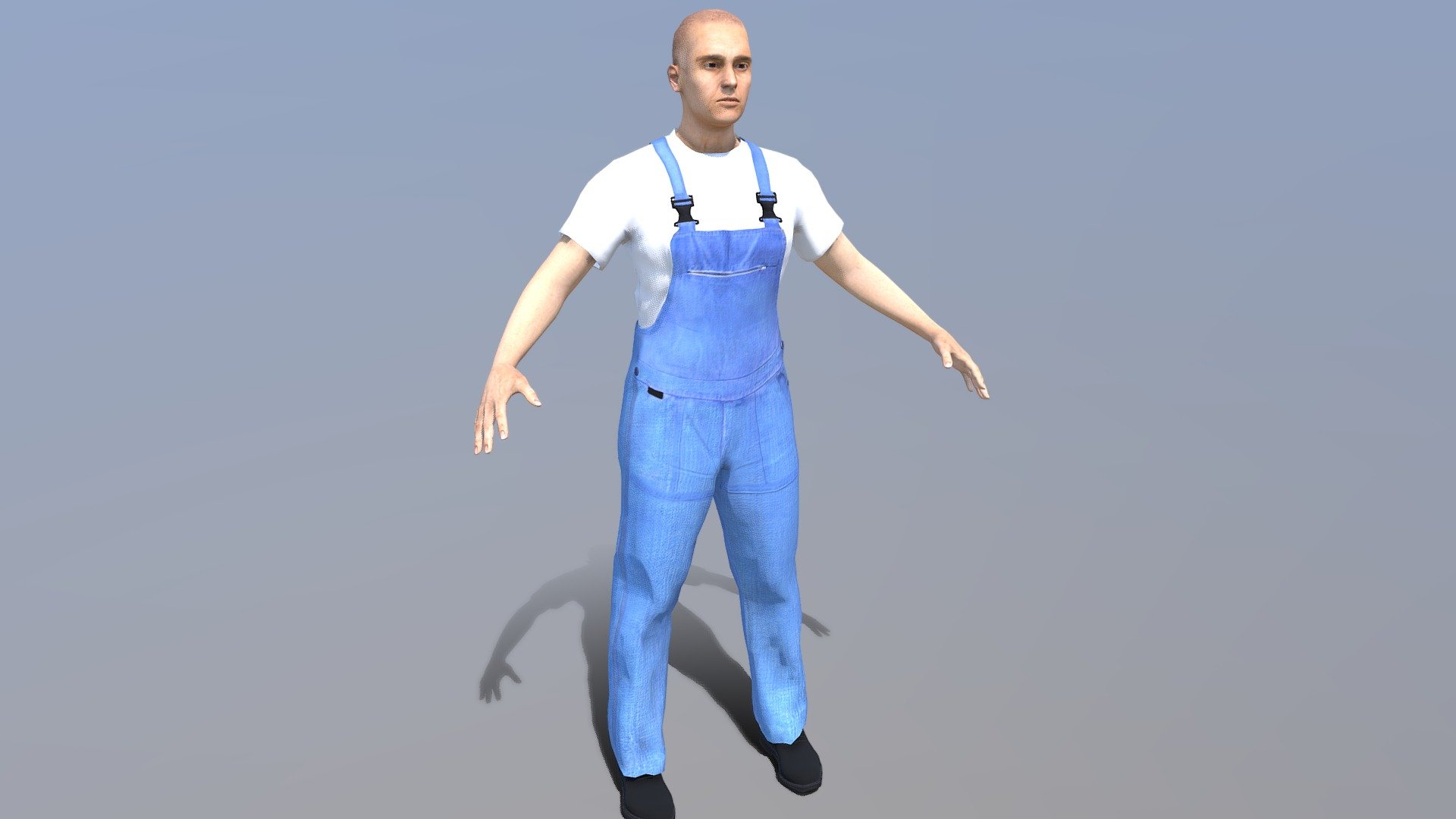 Farmer Worksuit - 3D model by Gaming Assets (@gamingassets) [06ef6cf ...