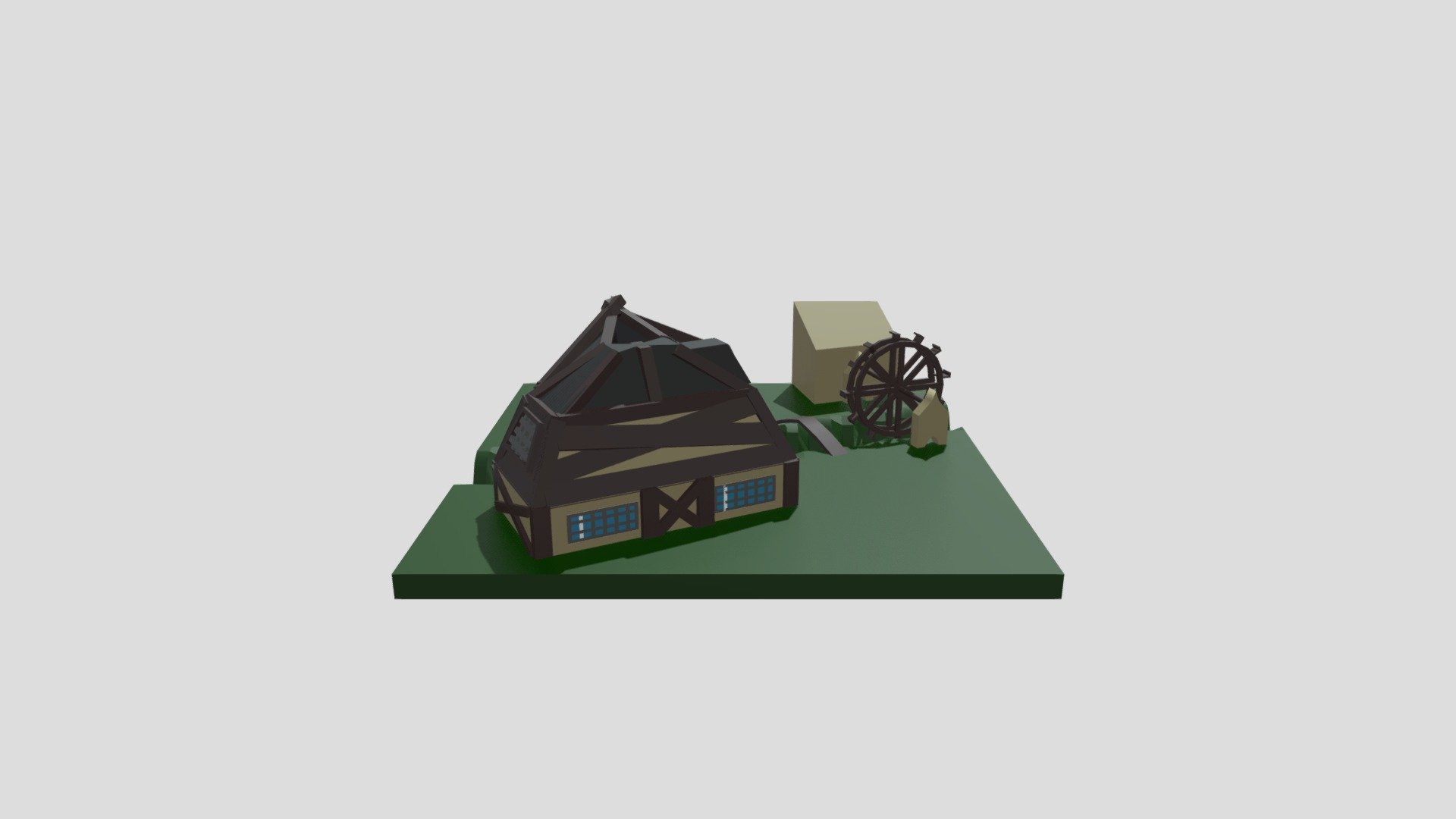 Maison Poly Simple - 3D model by Drevok [06ef72e] - Sketchfab