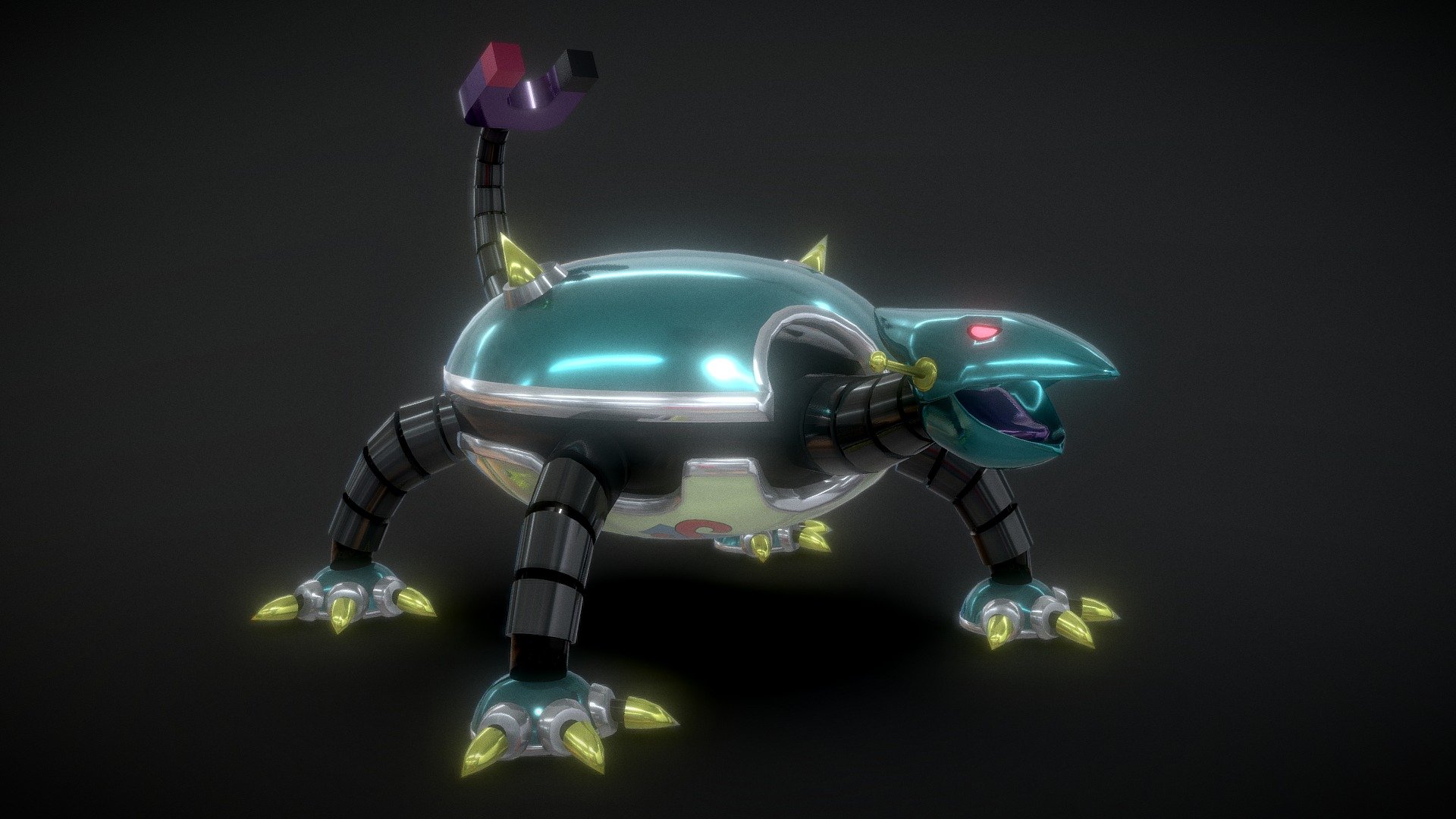 Electromagnetic Turtle (Yugioh) - Buy Royalty Free 3D model by Yanez ...
