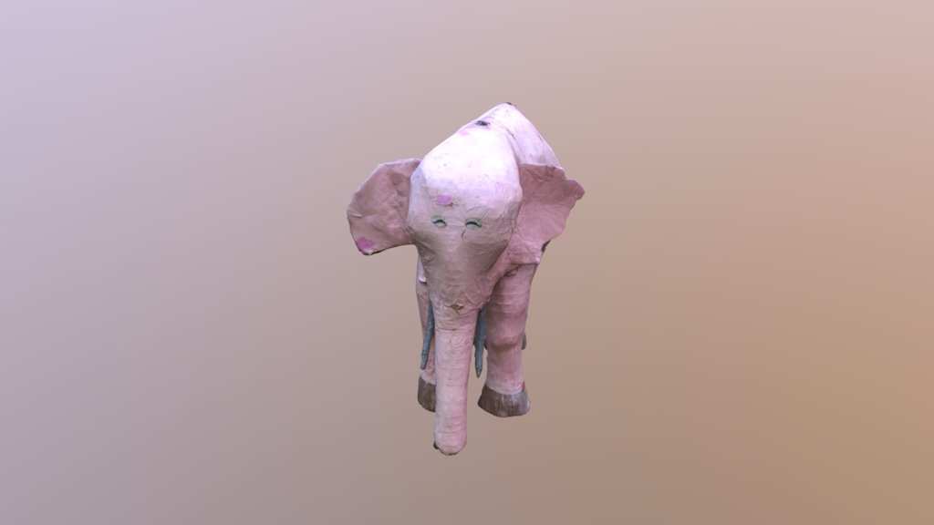 Pinkelephant - 3D model by masahiro8 [06f522f] - Sketchfab