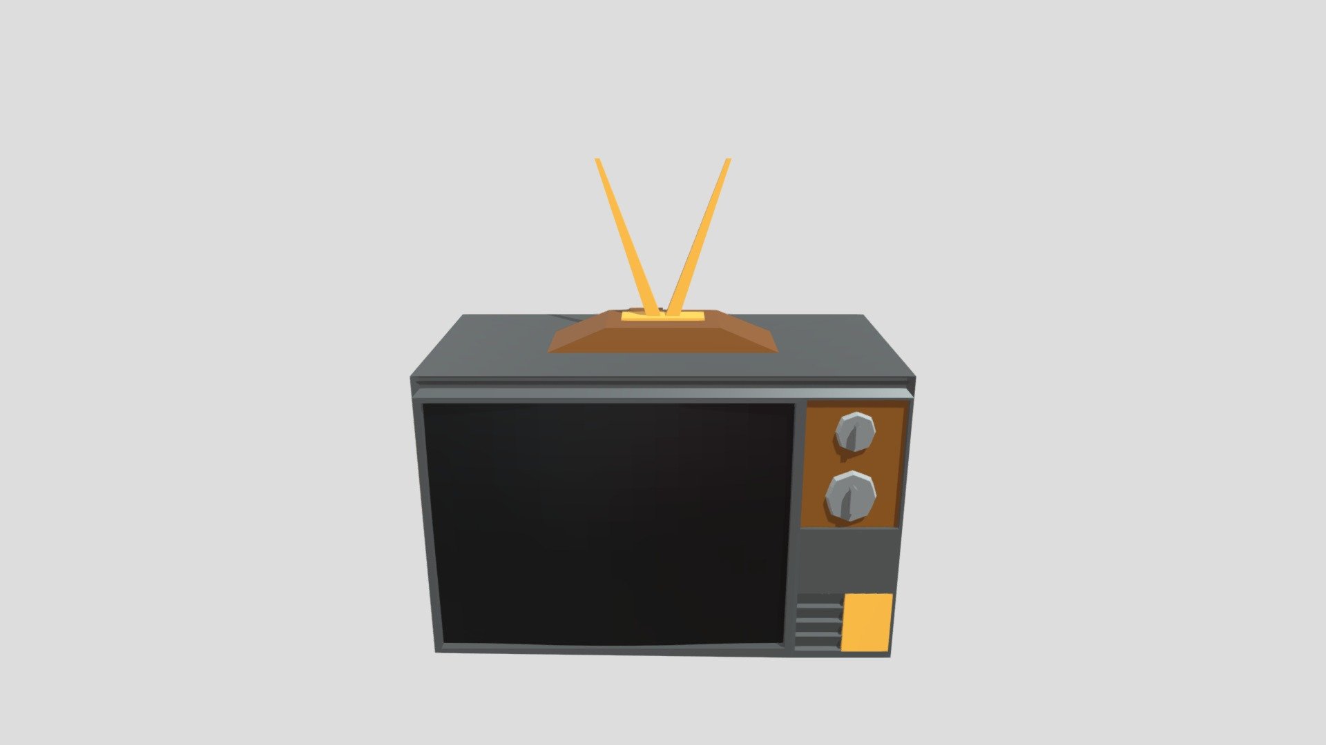 Low Poly, Old-Style TV - Download Free 3D model by itslerm [06f579c ...