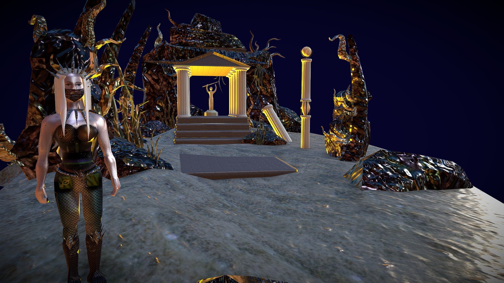 Character With Environment - 3D model by savagesecrets [06f5eac ...