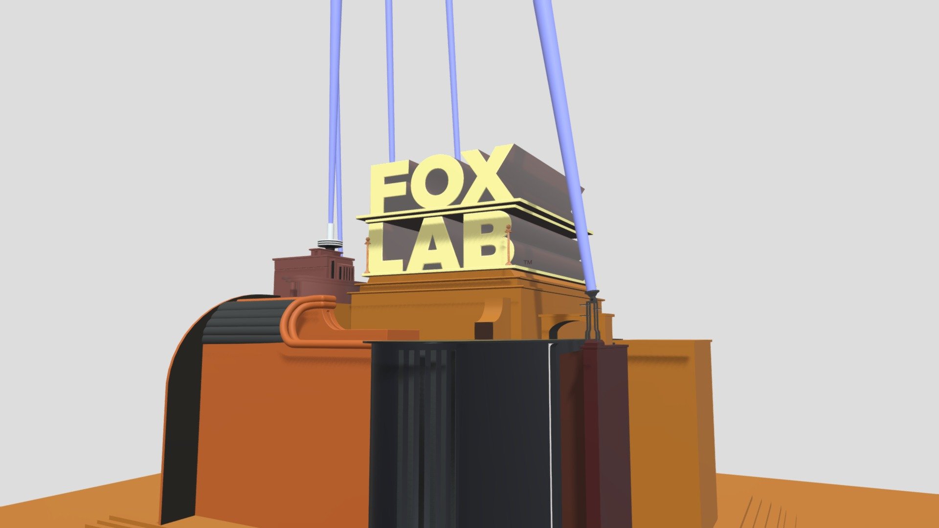 Fox Lab logo (1995 - 2003) Remake v2 - Download Free 3D model by ...