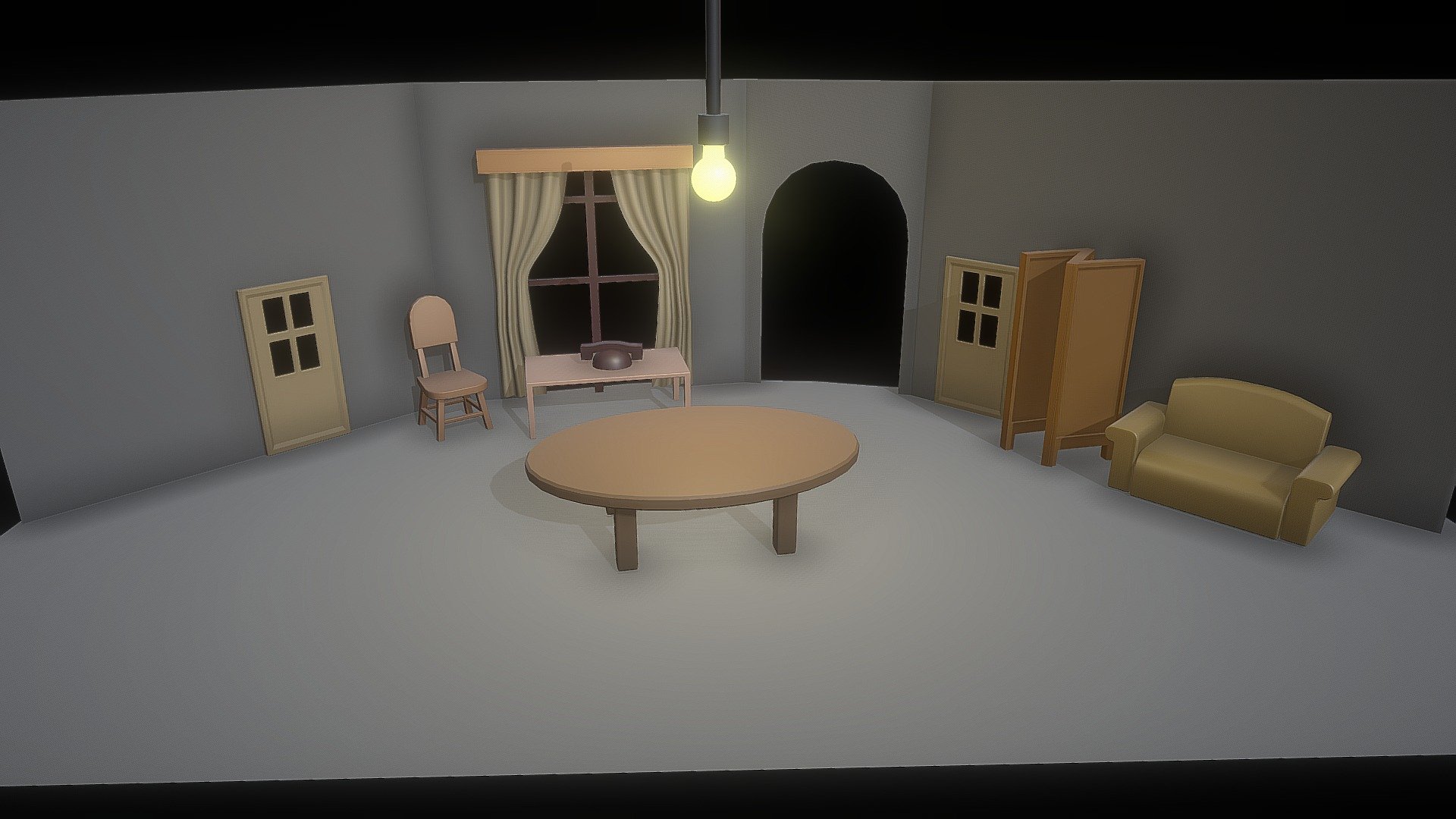 Theatre Set - Elene 2 - 3D model by ikaagogava [06fbb1a] - Sketchfab