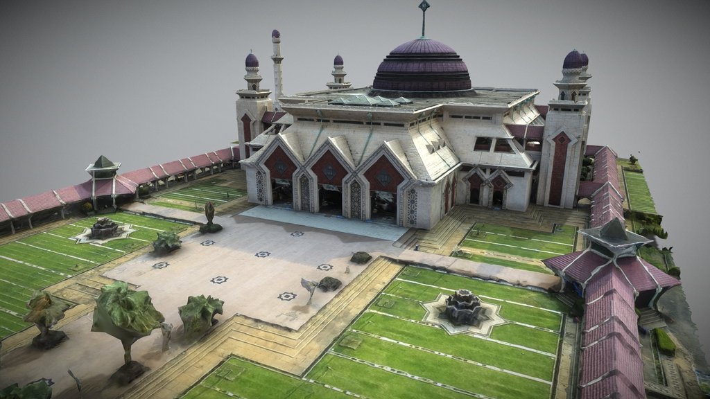 masjid - A 3D model collection by nomadengineer - Sketchfab