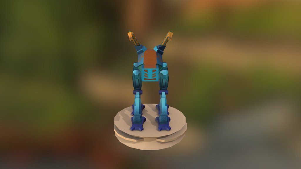 Four Legged Robot - 3D model by hawkhaven [0700925] - Sketchfab