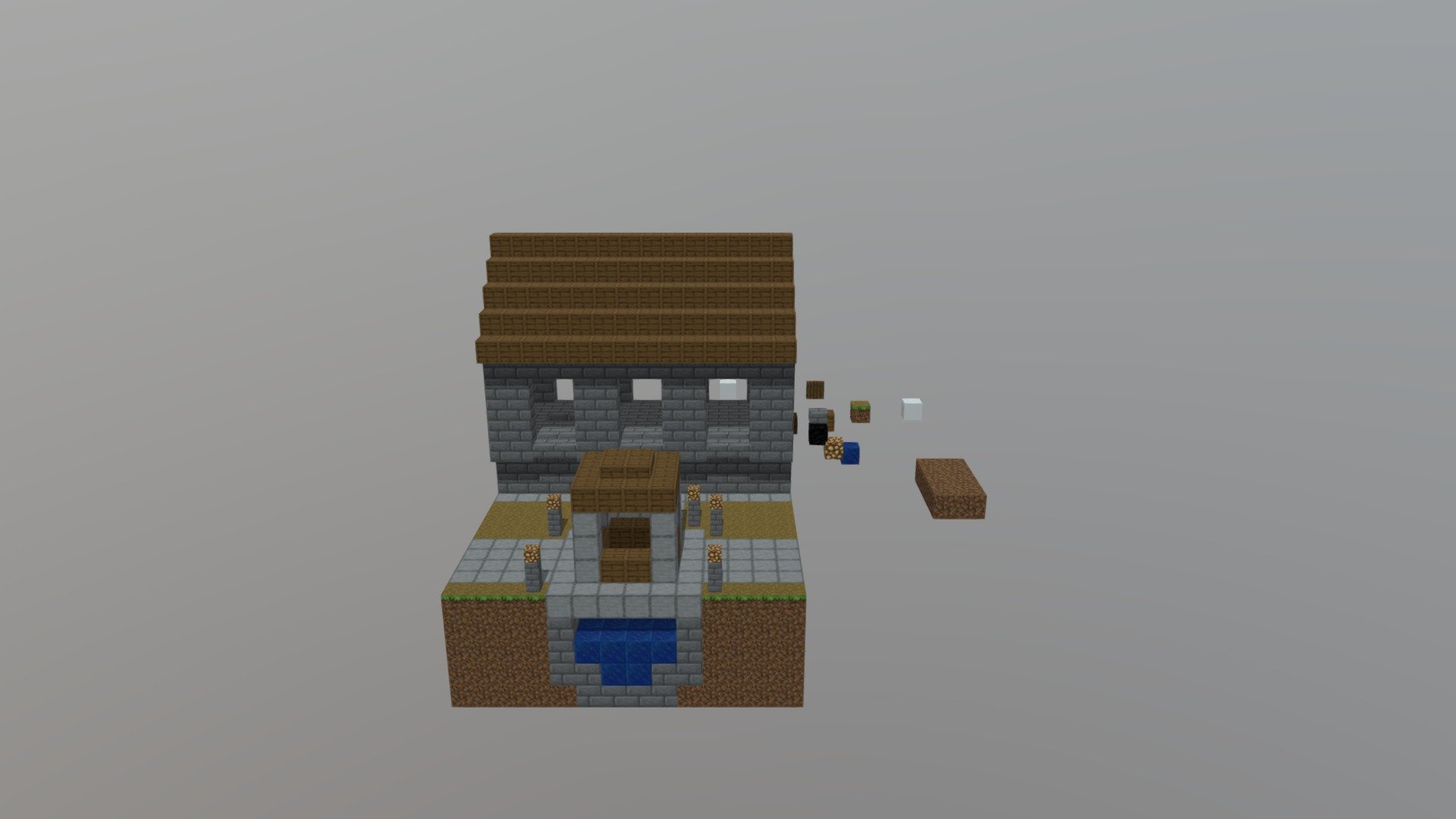 5 Minecraftblocks - 3D model by ragg [0700fb3] - Sketchfab