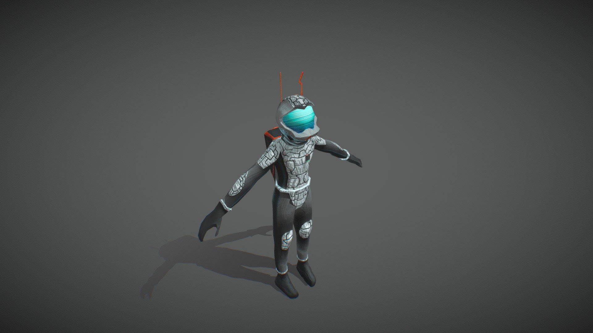 Astronaut sci-fi person slim. - Download Free 3D model by FraserTwo ...
