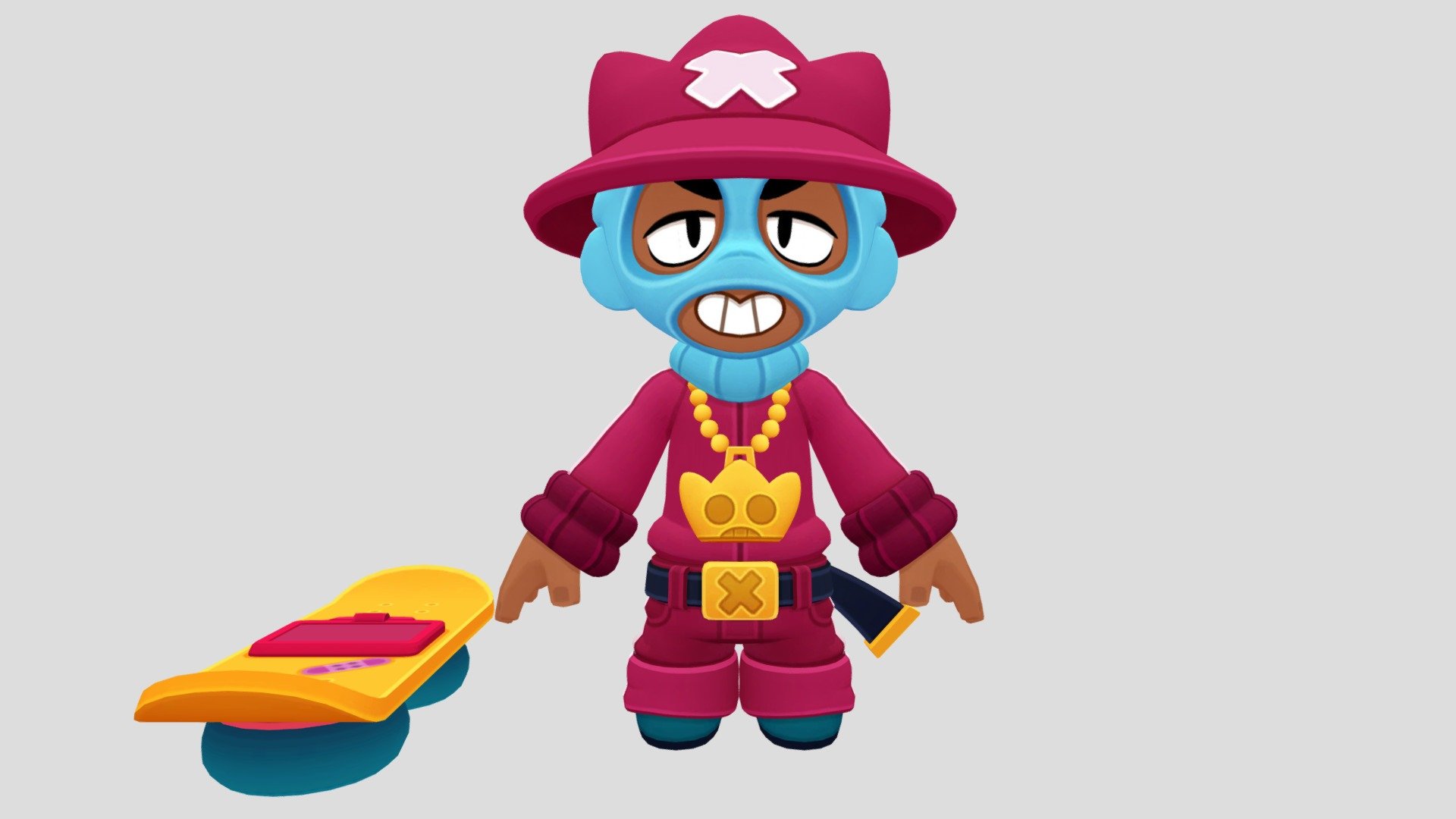 Ollie-G T-Pose Brawl Stars 3d model with bones - Download Free 3D model ...
