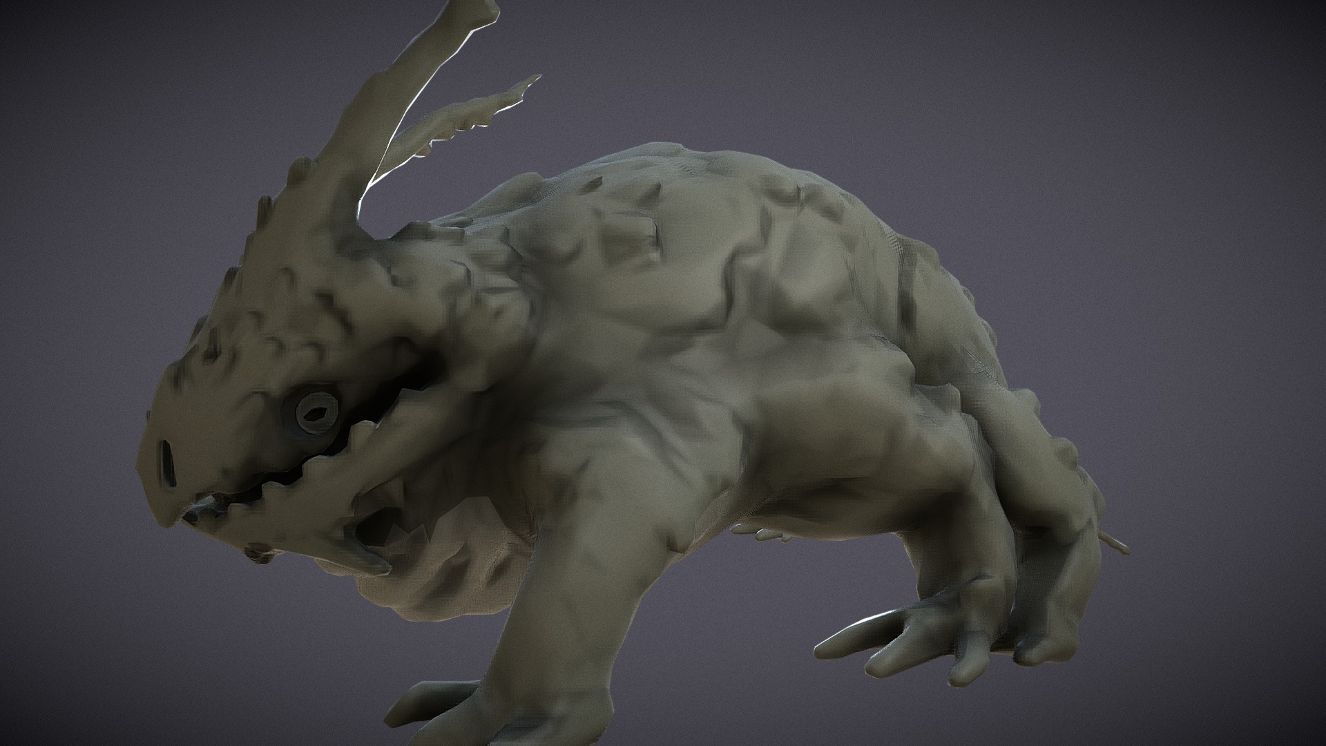 animation Giant Creature - 3D model by poombanana25 [0705010] - Sketchfab