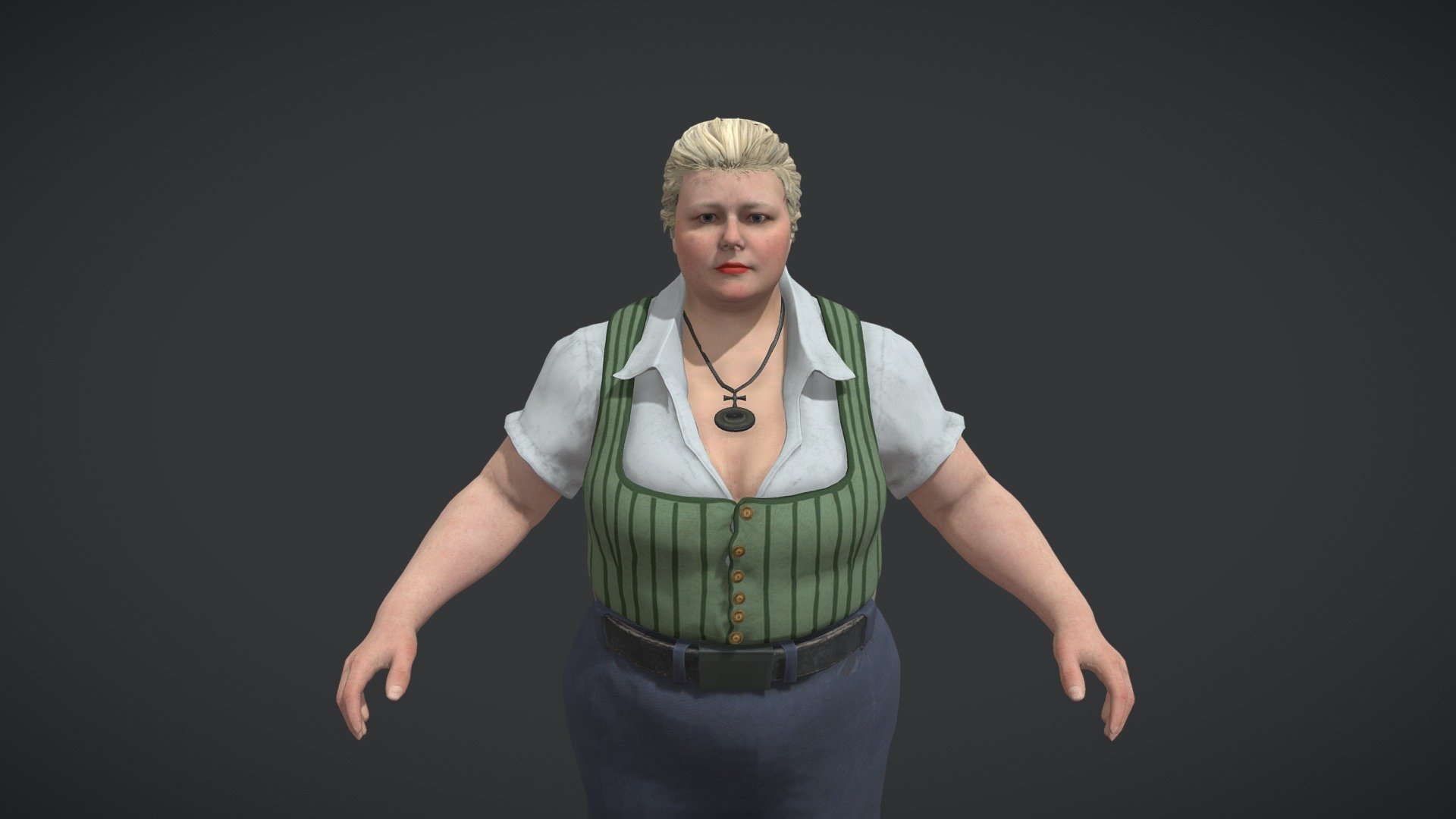Sigrun Engel (No Jacket) - Wolf. New Colossus - Download Free 3D model ...