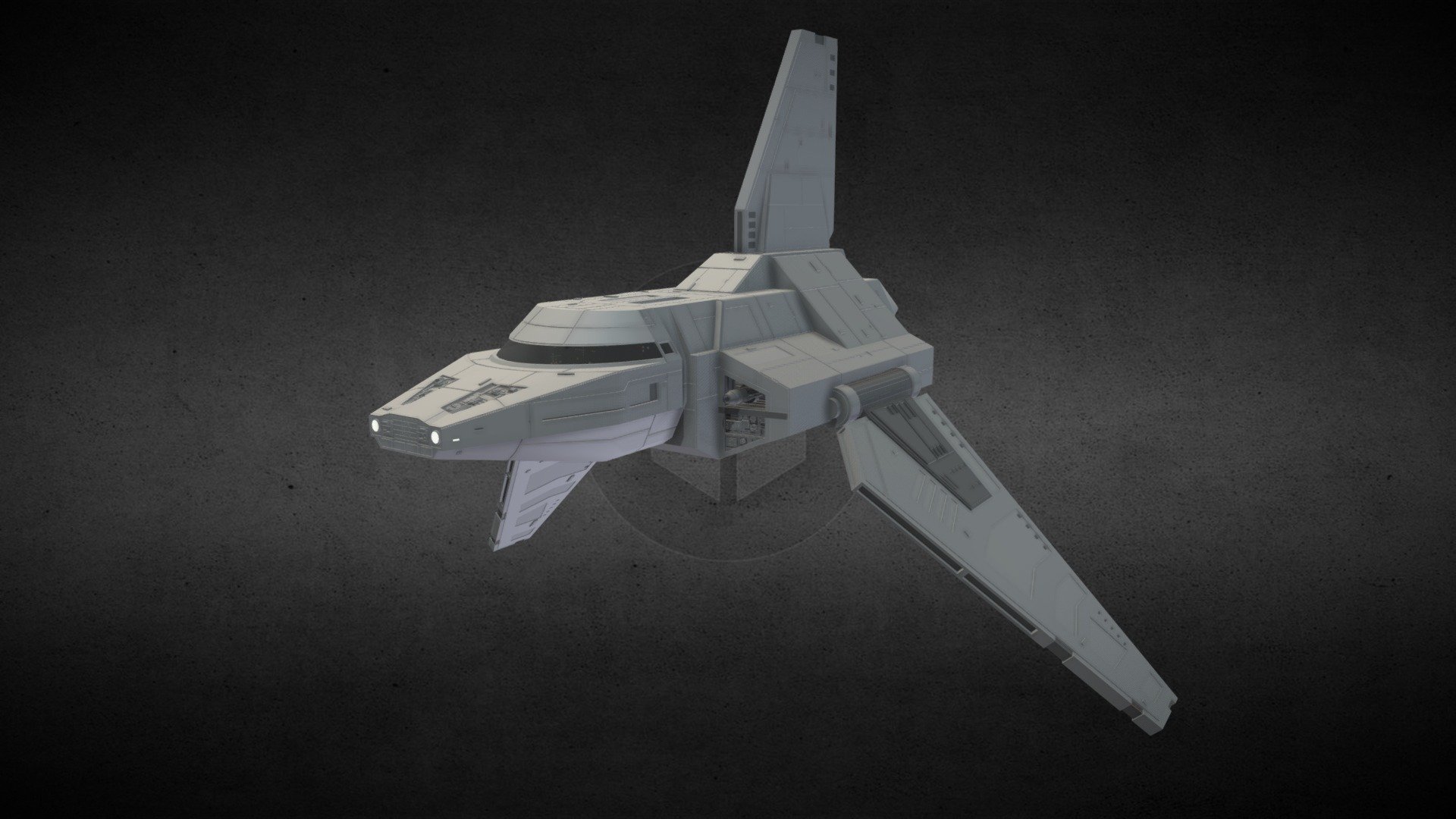 Star Wars: Ministry-class Shuttle - Download Free 3D model by Daniel ...