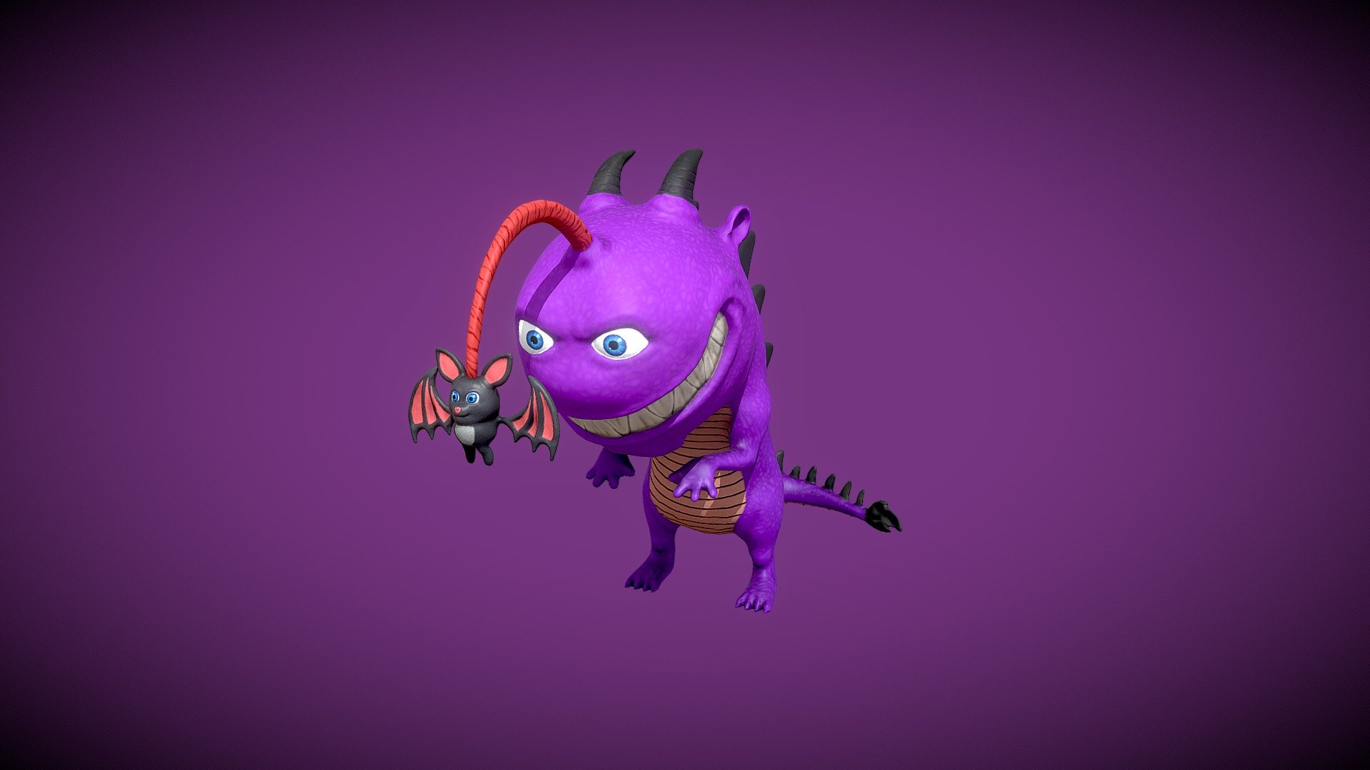 Strangler Dragon Monster - 3D model by Charles Smith (Blitz Mobile Apps ...