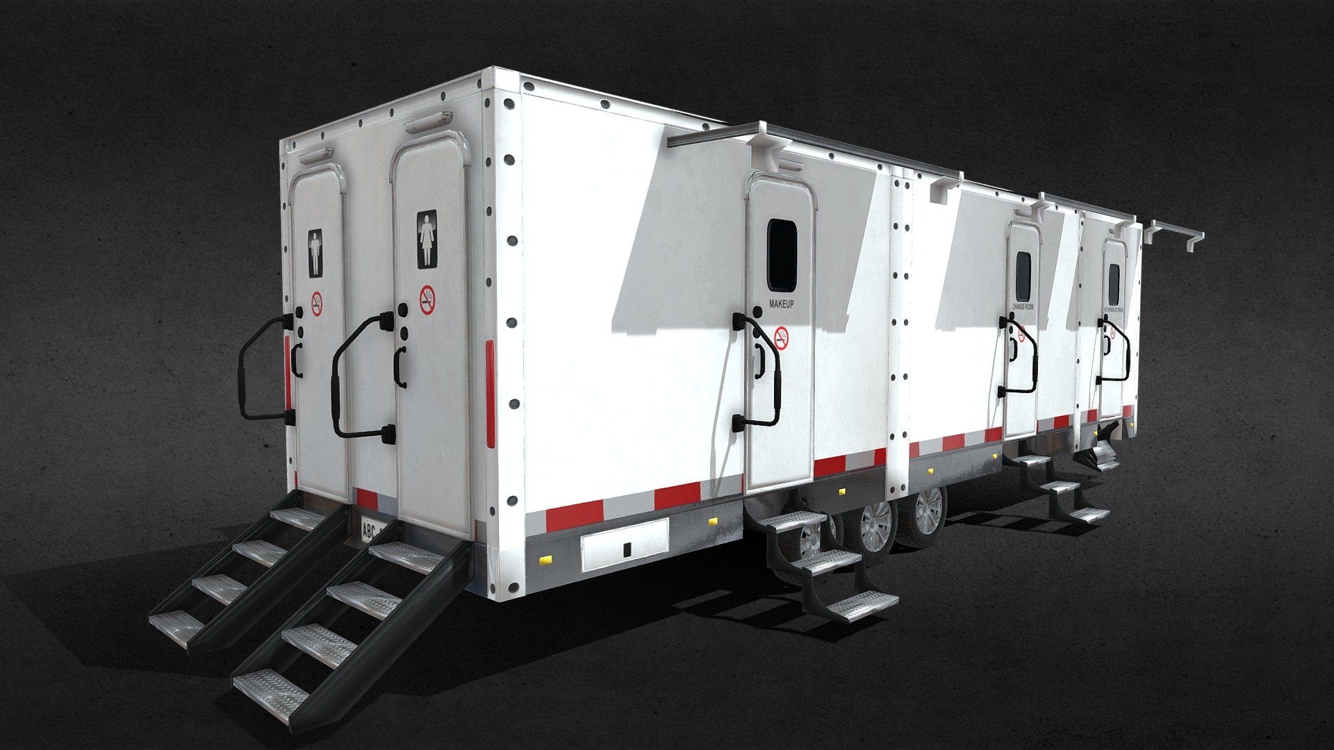 Mobile Production Trailer - 3D model by CleanCraft3D (@CleanCraft_3D ...
