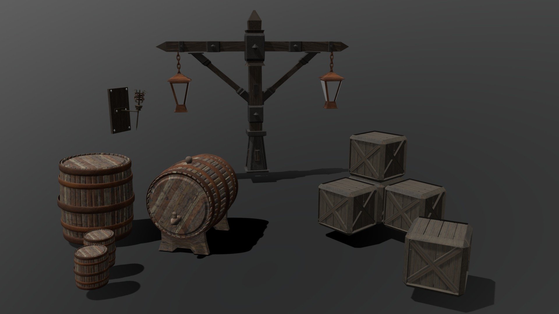 Medieval Props - Buy Royalty Free 3D model by MaryKD (@mk.ldeclaros ...