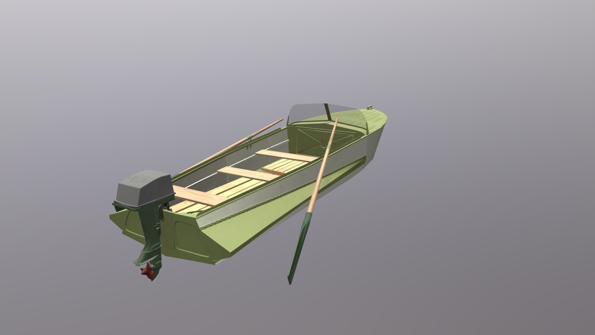 Powerboat, rowing boat - 3D model by Melodiya [070b816] - Sketchfab