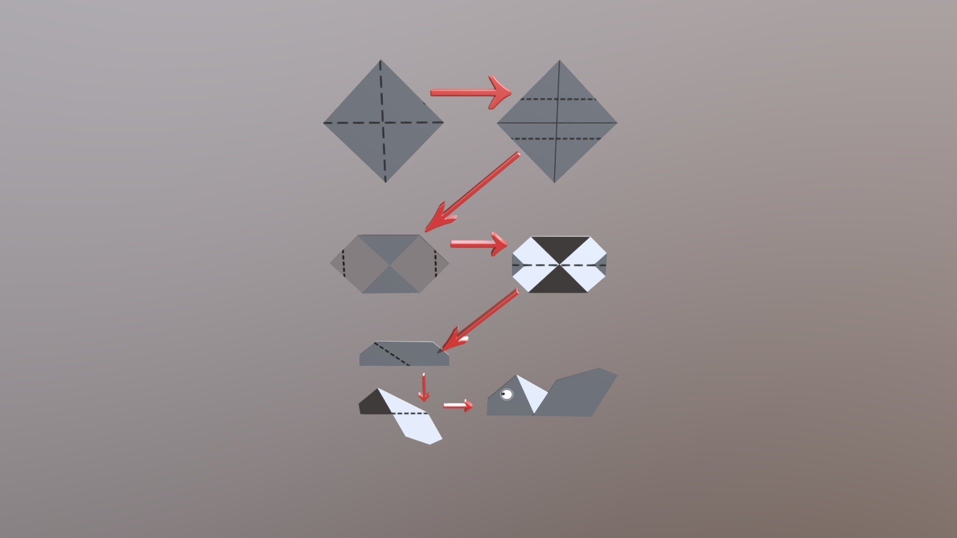 Ant / Semut (Origami) - Buy Royalty Free 3D model by HanZz (@Shi ...