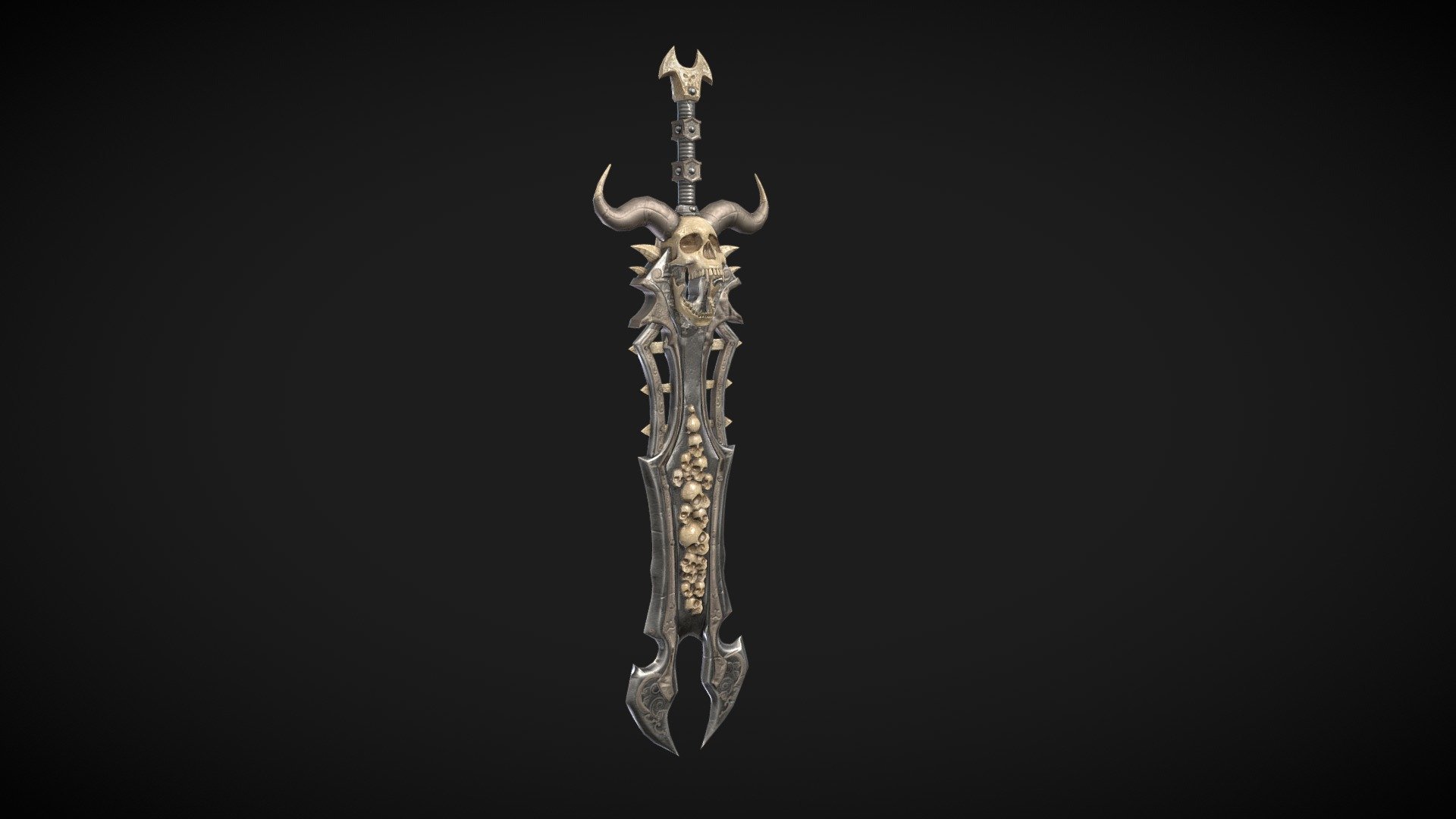 "Boneshredder" Deadly Sword - 3D model by yogesh.3dworld [070c2b9 ...