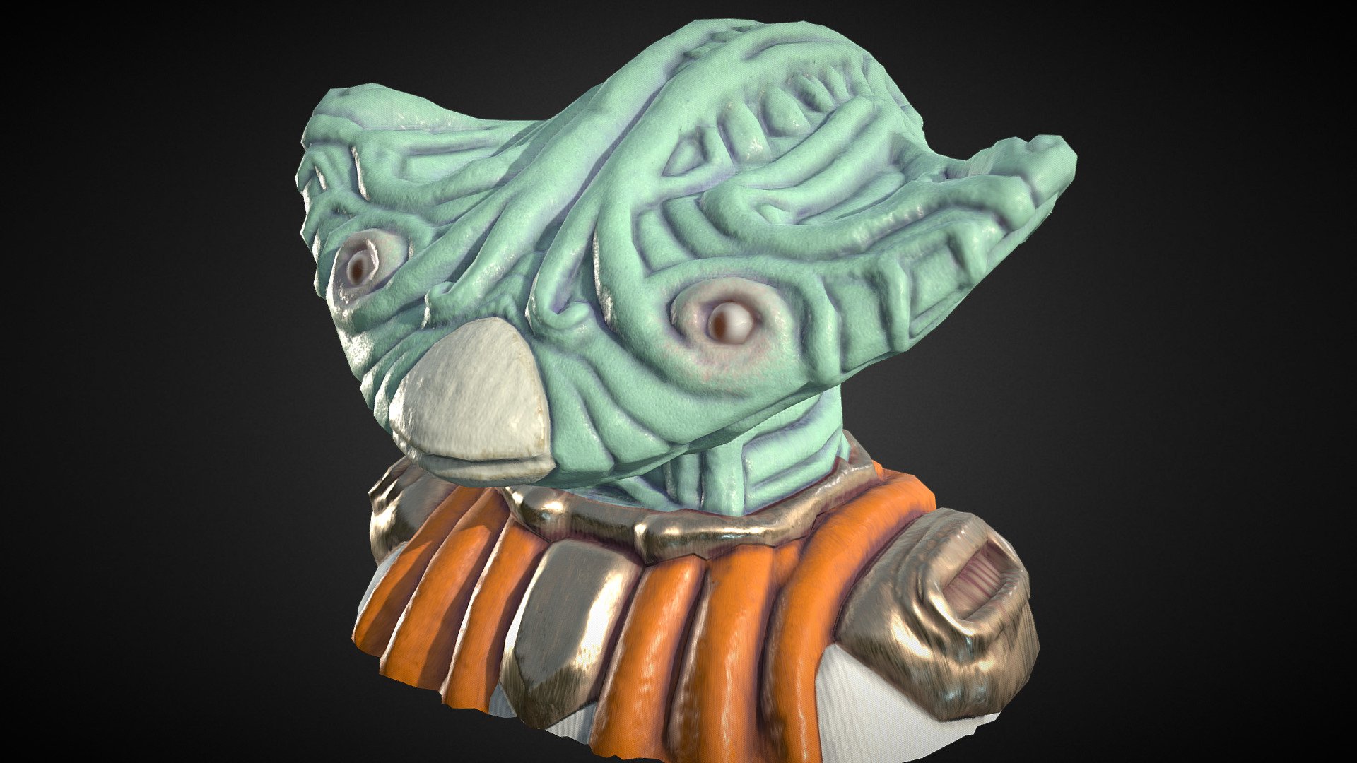 Alien Bust - Download Free 3D model by Léonard_Doye / Leoskateman ...