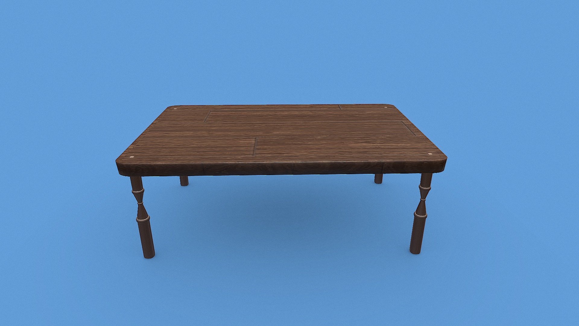 Old wooden desk low poly - Download Free 3D model by franckross ...