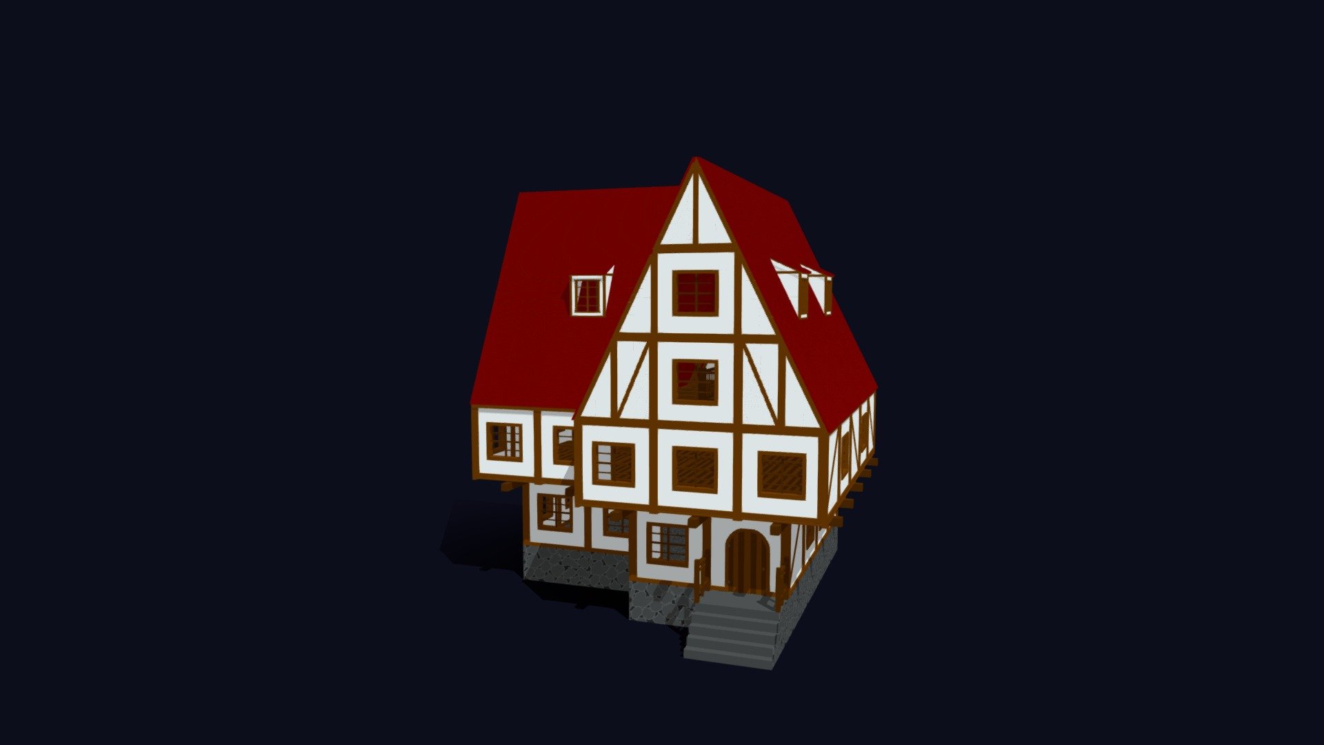 Voxel House 1 - Made with House Modular Pack - 3D model by MrMGames ...