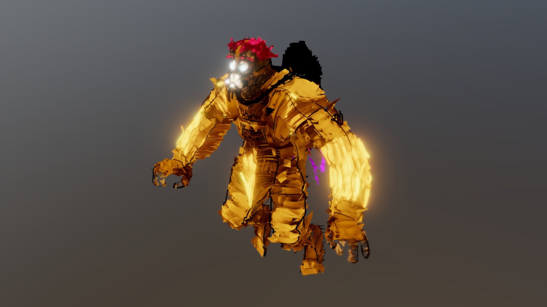 Steampunk Jetpack Guy with Respirator - 3D model by Chaitanya Krishnan ...