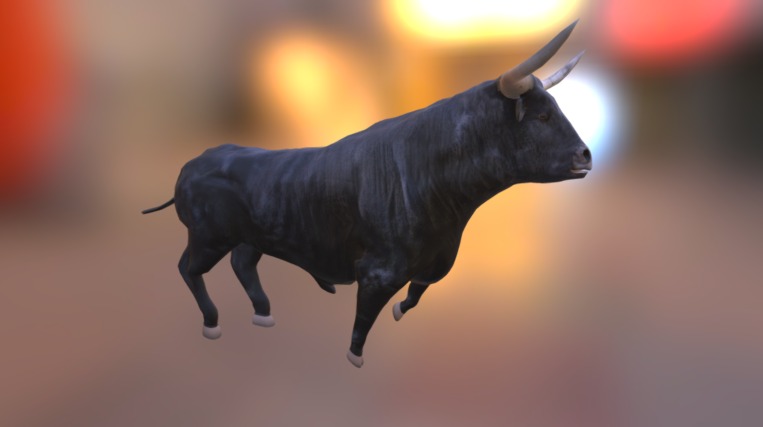 Running bull - 3D model by Nimorich [0717f09] - Sketchfab