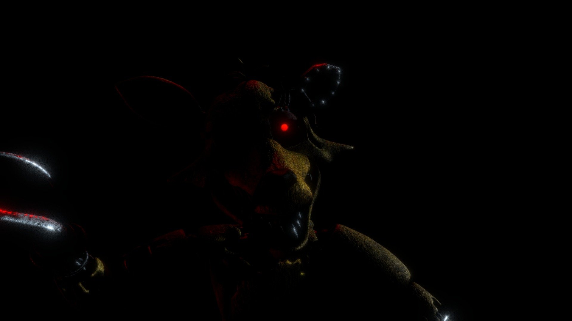 withered golden foxy - Download Free 3D model by Springtrap._.1987 ...