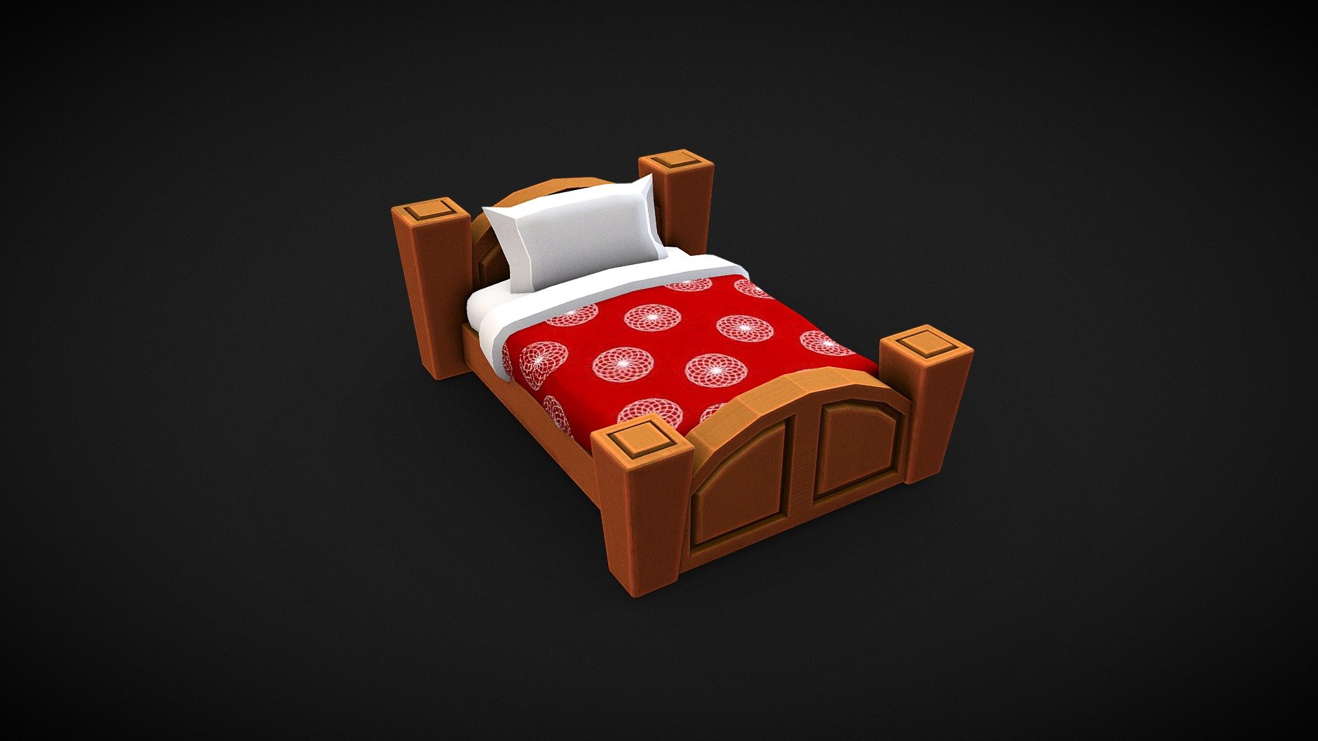 Stylized Bed - 3D model by Paul Carter (@Drknz) [0719e5e] - Sketchfab