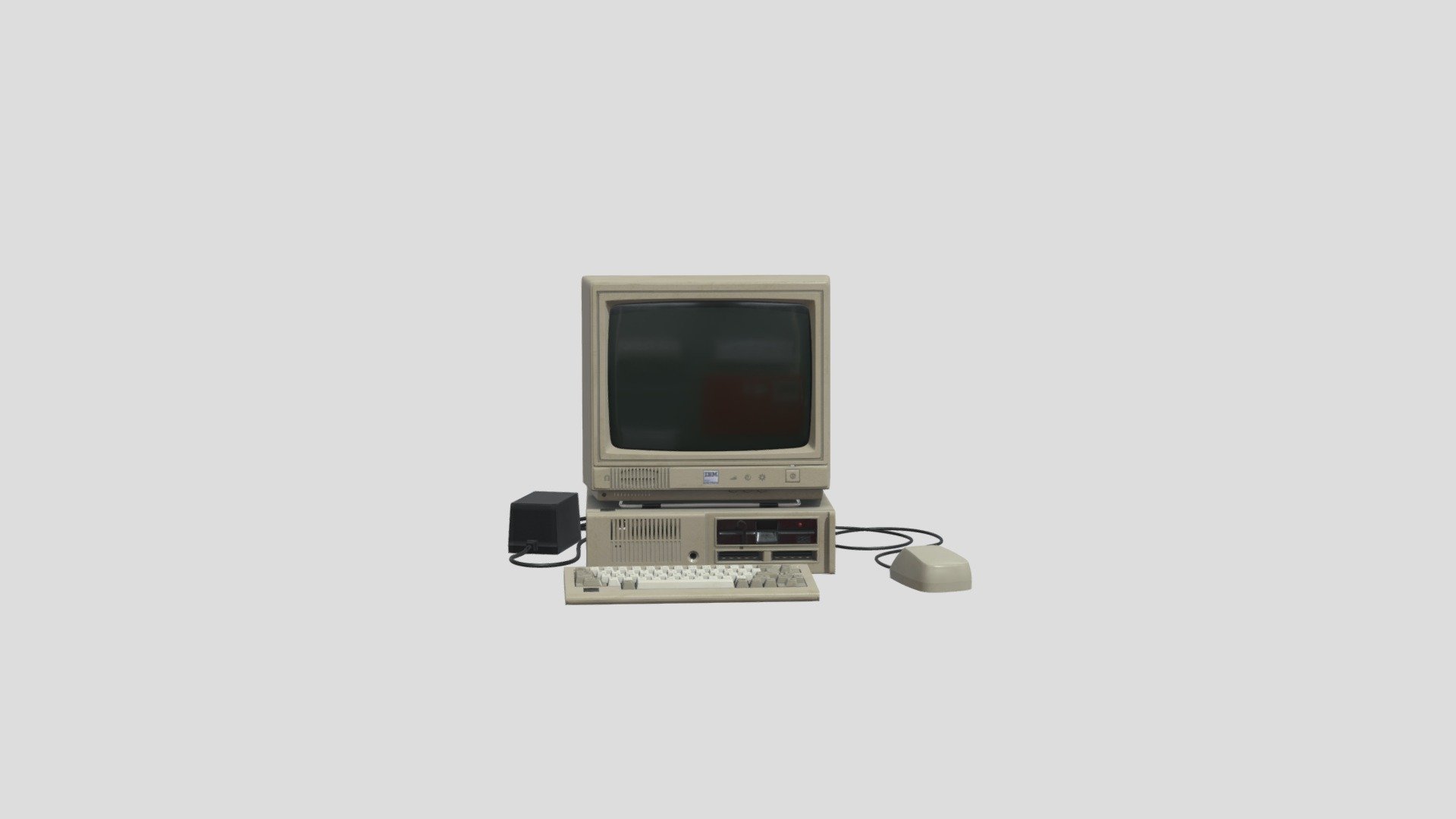 ibm-pcjr-4863-computer-freepolyorg 2 - Download Free 3D model by ...