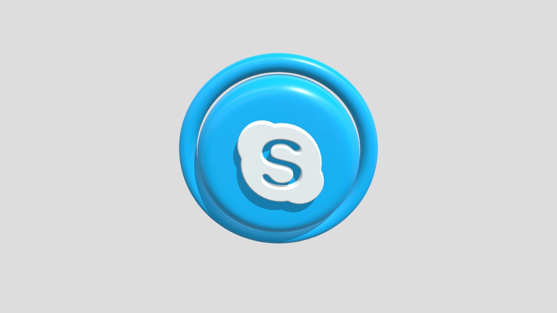 3D Skype Logo - Download Free 3D model by pengedarseni [071b74b ...
