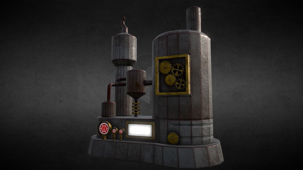 Steam Distilling Machine - 3D model by JonasDurao [071b894] - Sketchfab
