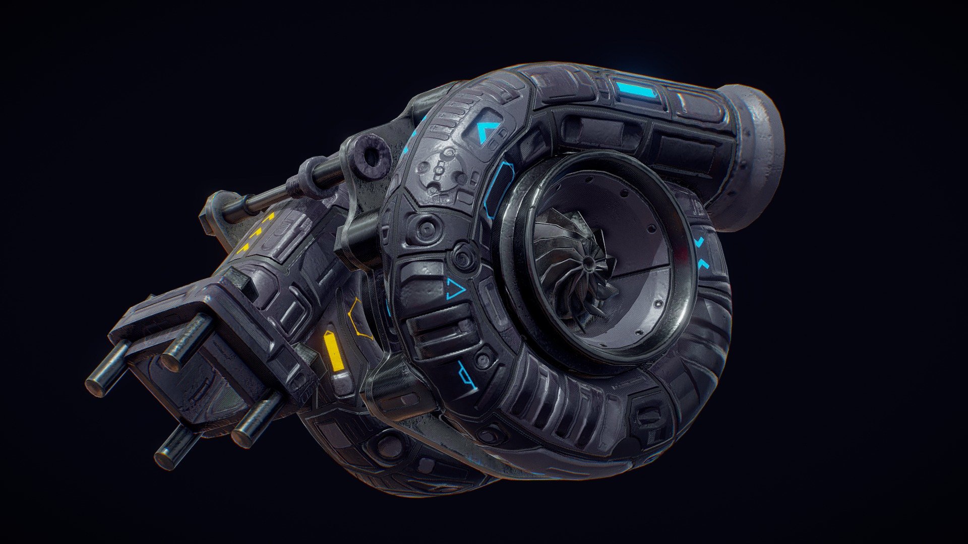 Sci-fi turbocharger - Download Free 3D model by Nokken [071da6d ...