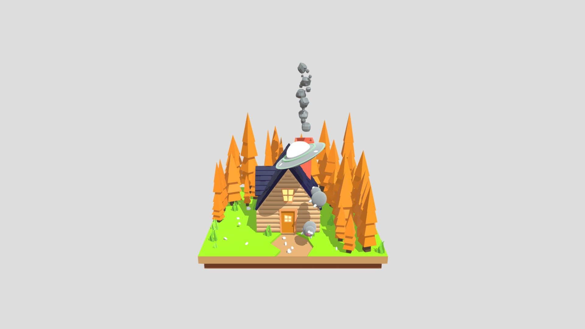 forest house - Download Free 3D model by Dilan180H [071e457] - Sketchfab