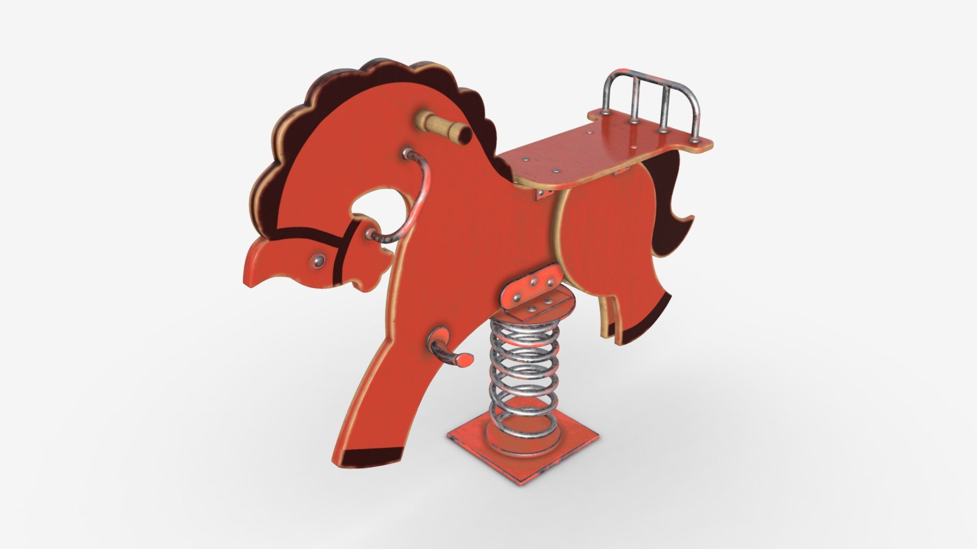 Spring rocking horse - Buy Royalty Free 3D model by HQ3DMOD ...