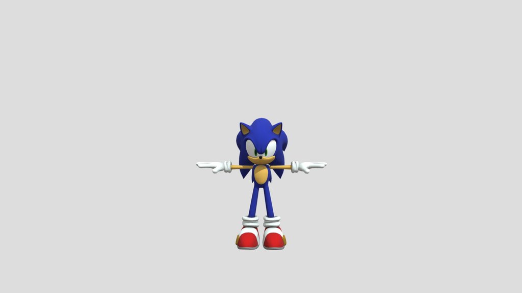 Sonic the Hedgehog model - A 3D model collection by Zumokuta1995 ...