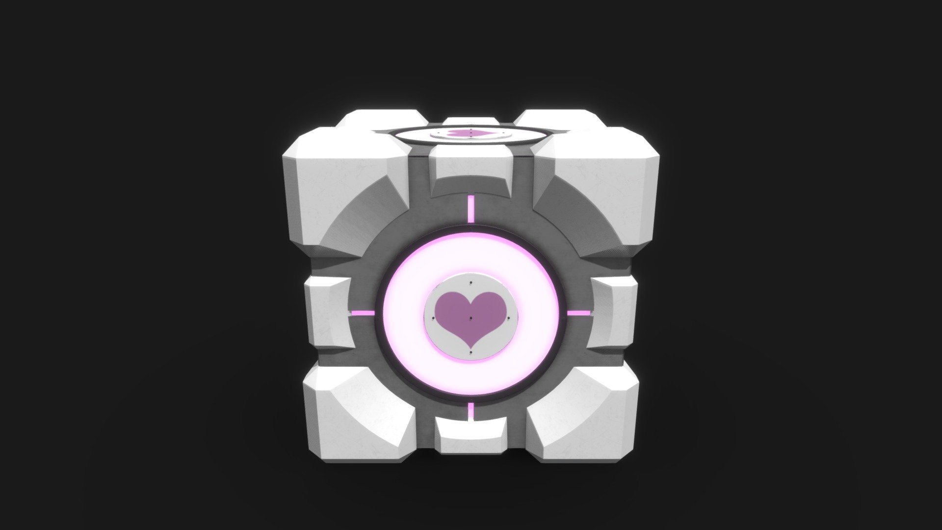 Companion Cube - 3D model by QuentinArsenault [07214ee] - Sketchfab