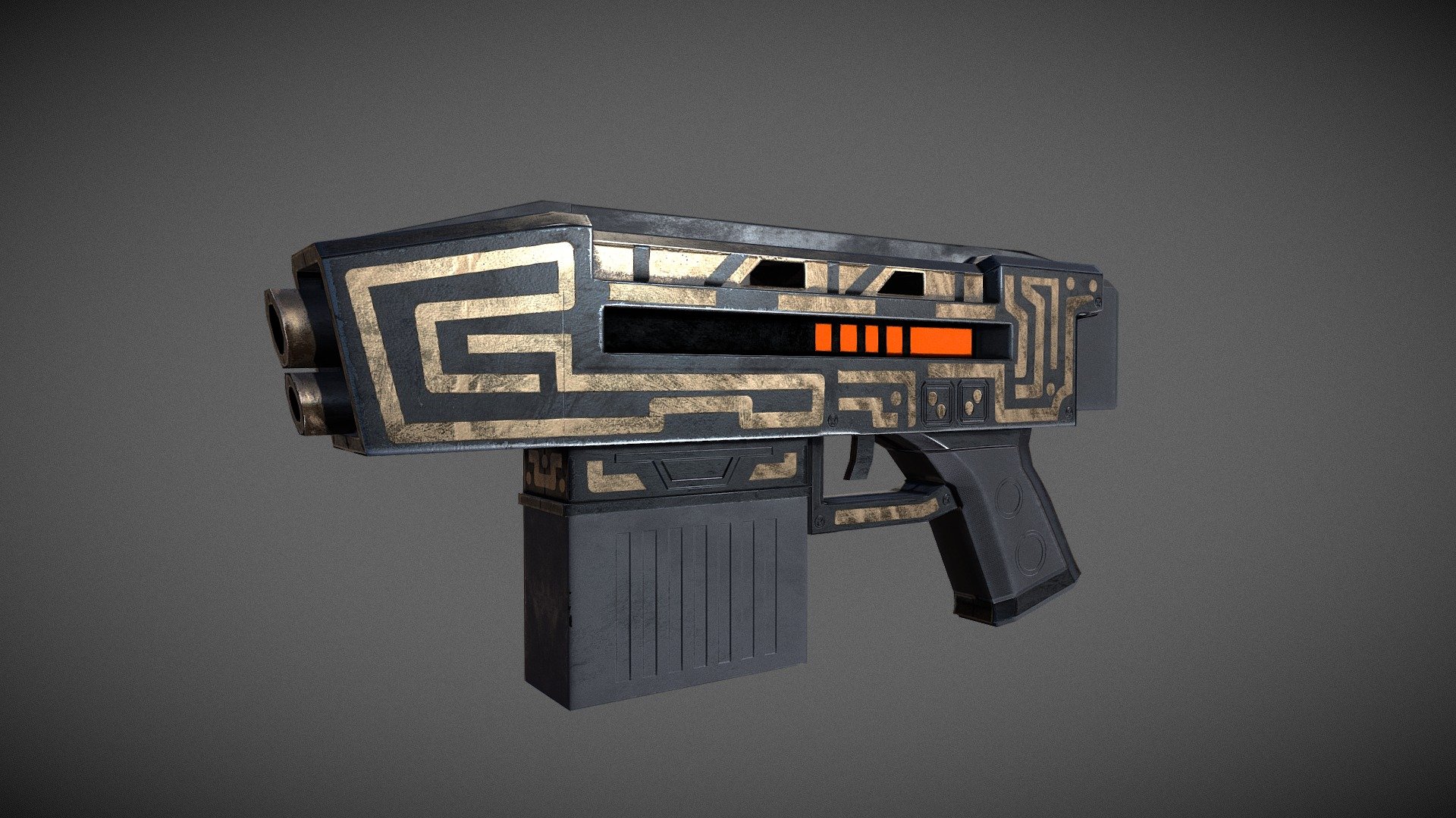 SMG Pistol - 3D model by doboszrafal [0721835] - Sketchfab